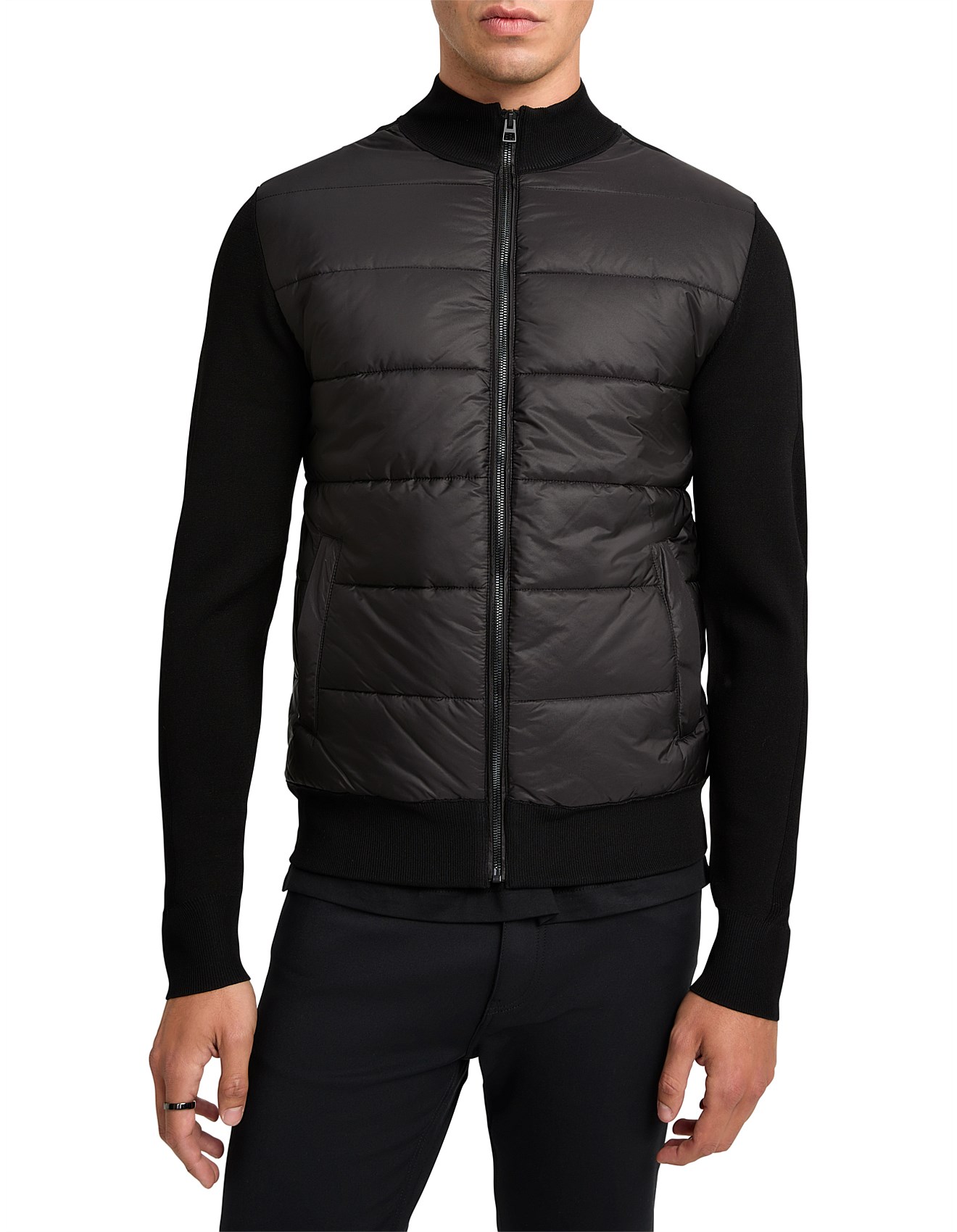 Calibre Hybrid Tech Knit Jacket | David Jones