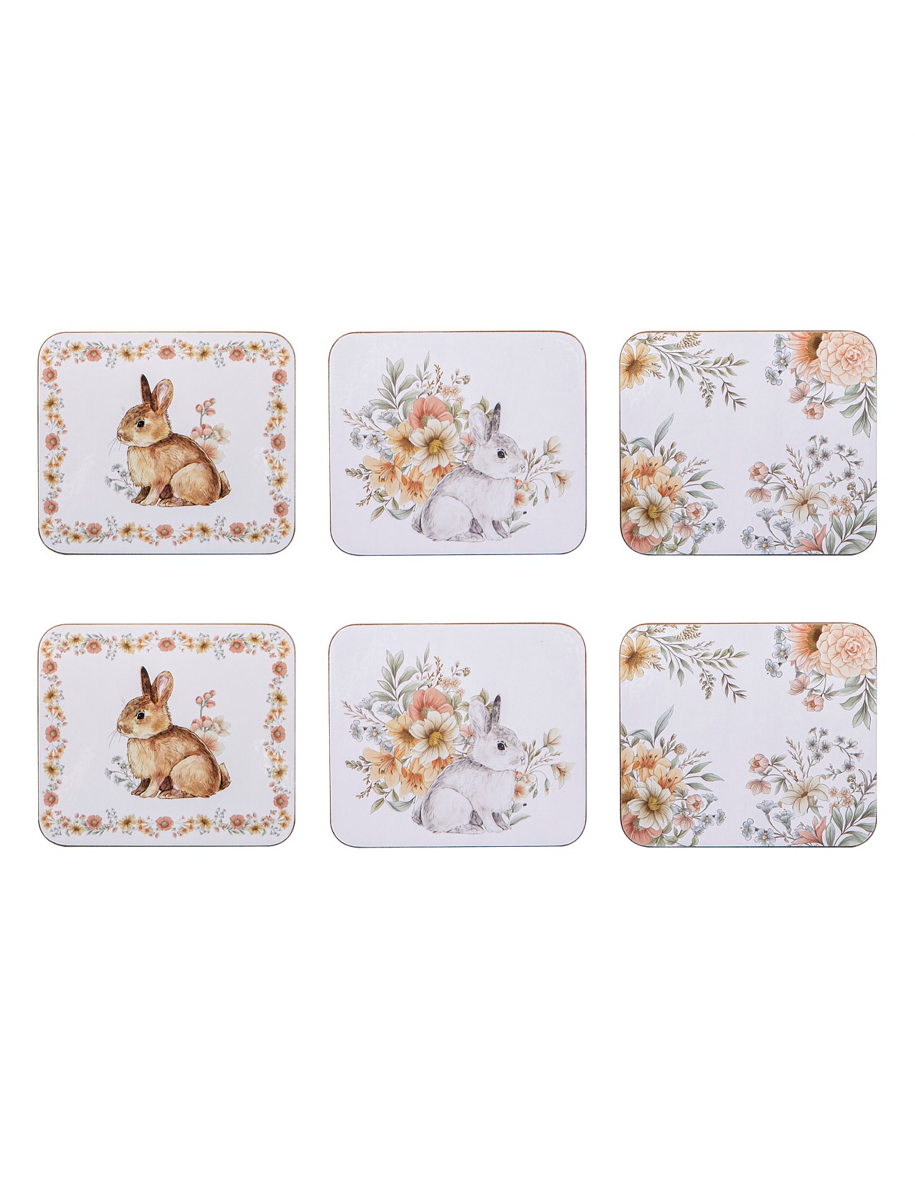 Ashdene Woodland Bunnies Coasters | David Jones