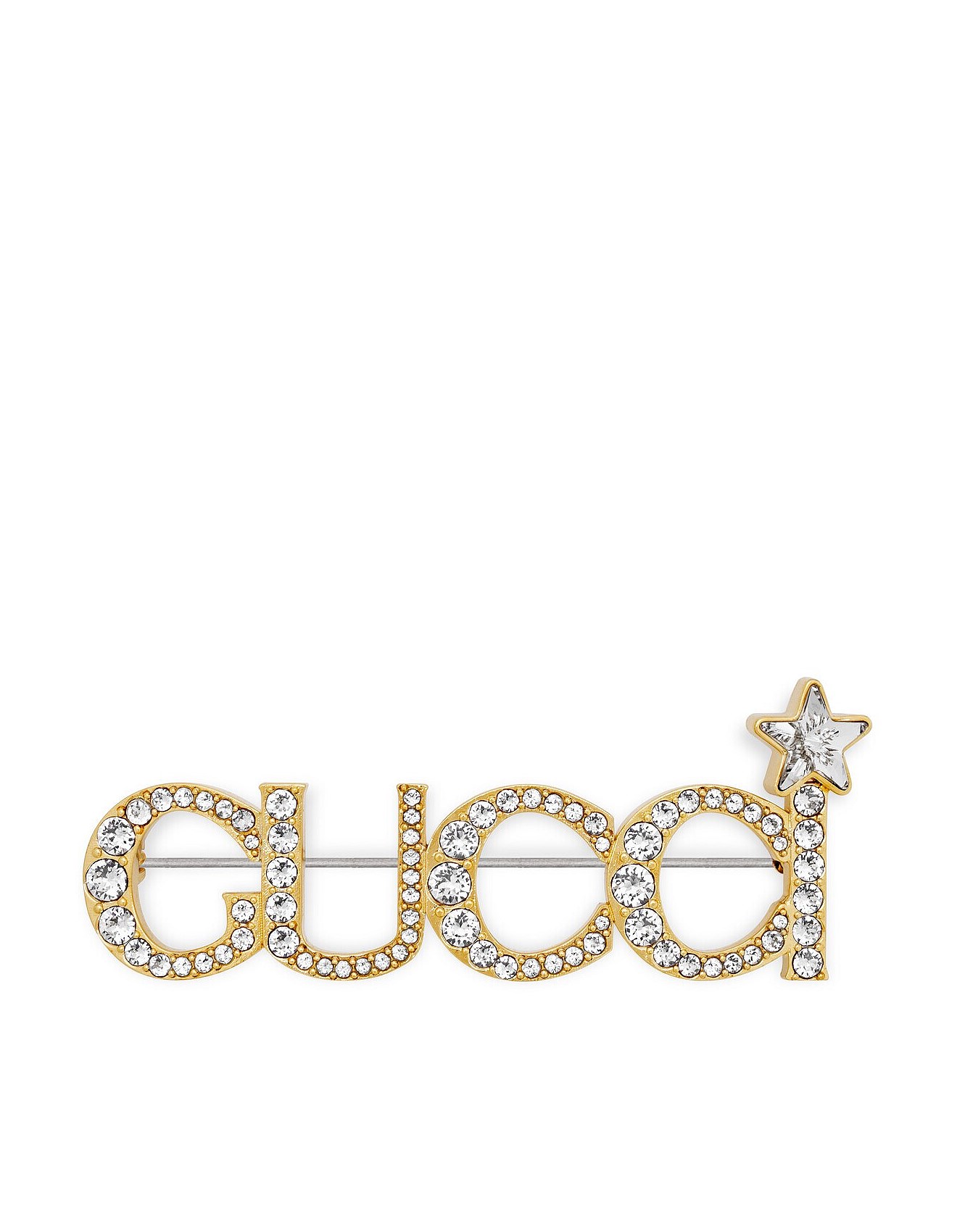 Gucci Crystal Gucci Brooch | David Jones