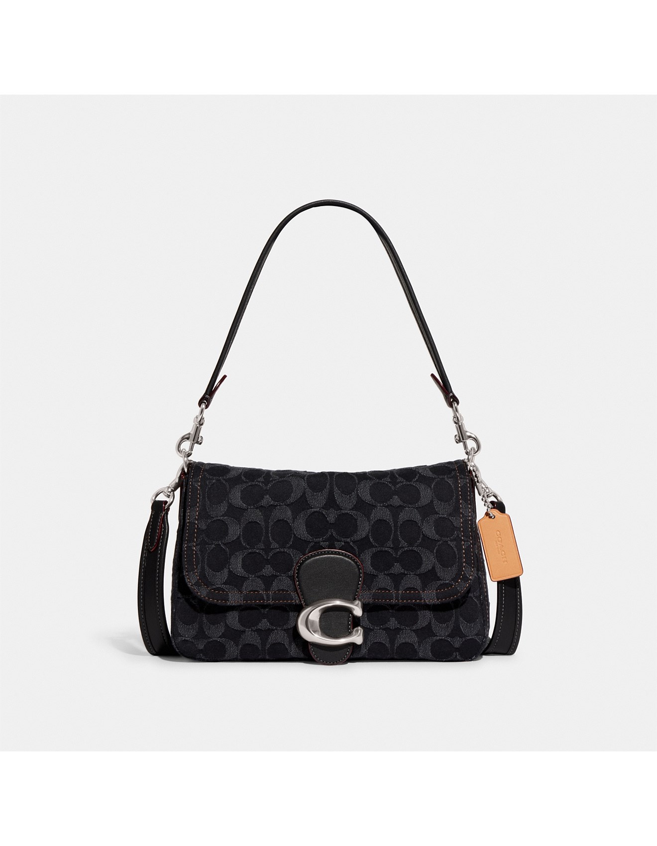 Coach Washed Denim Signature Soft Tabby Shoulder Bag | David Jones