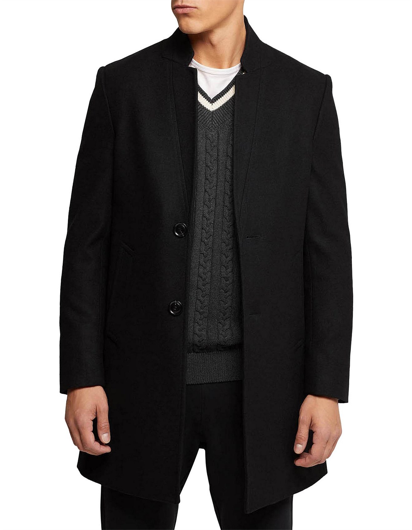 Oxford Austin Wool Rich Overcoat | David Jones