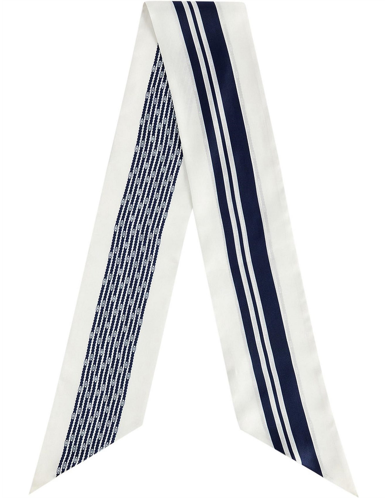 Trenery Silk Stripe Bandeau Scarf | David Jones