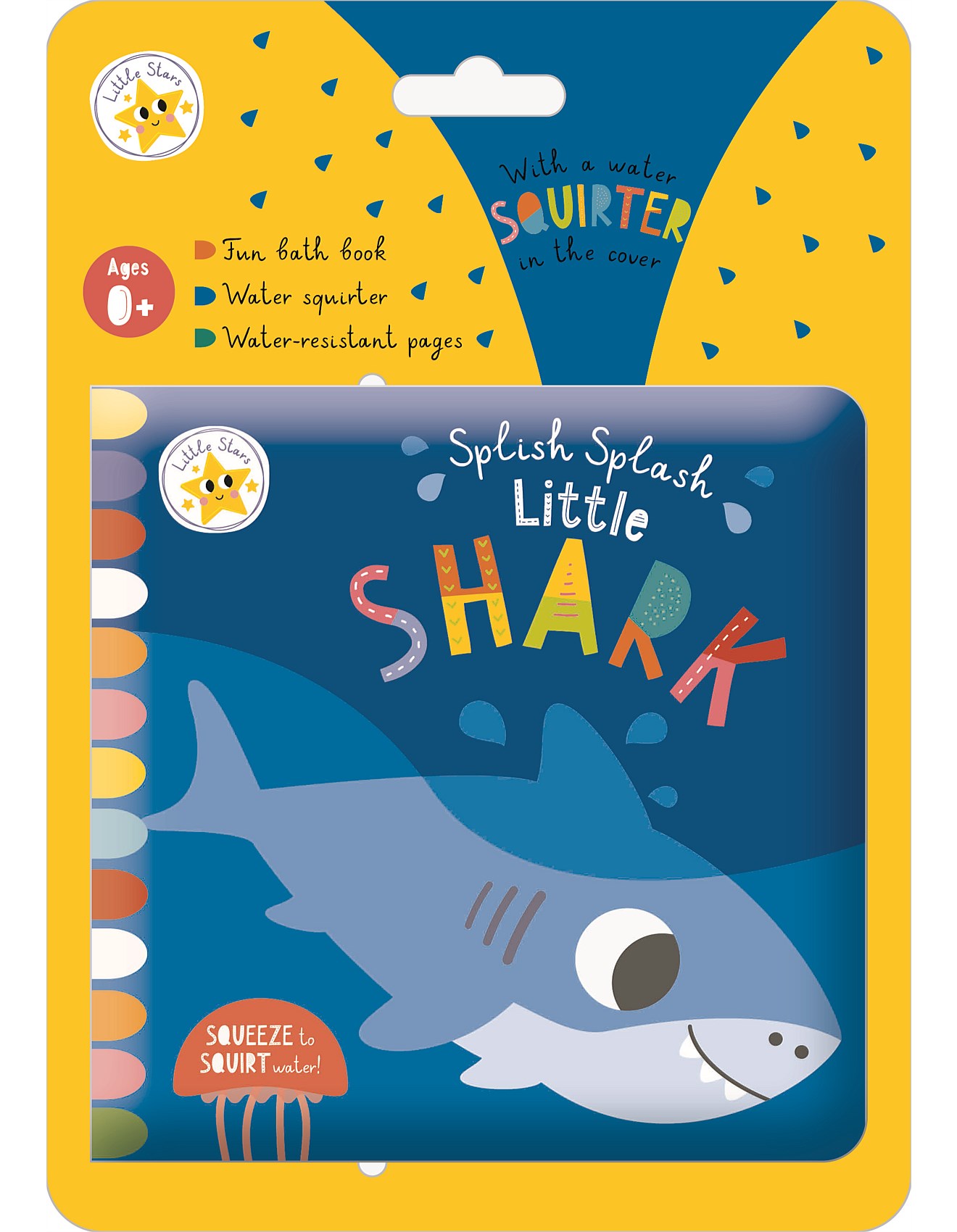 Scholastic Splish Splash Little Shark Little Stars Bath Book | David Jones
