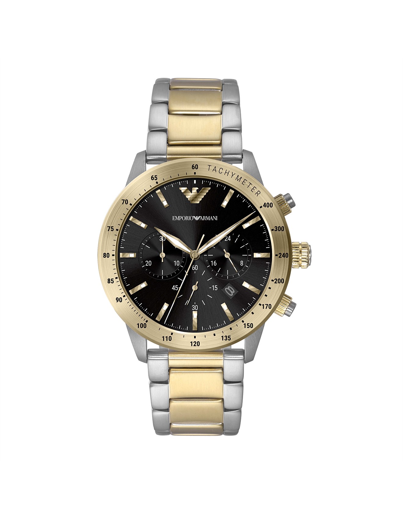 Emporio Armani Two Tone Chronograph Watch | David Jones