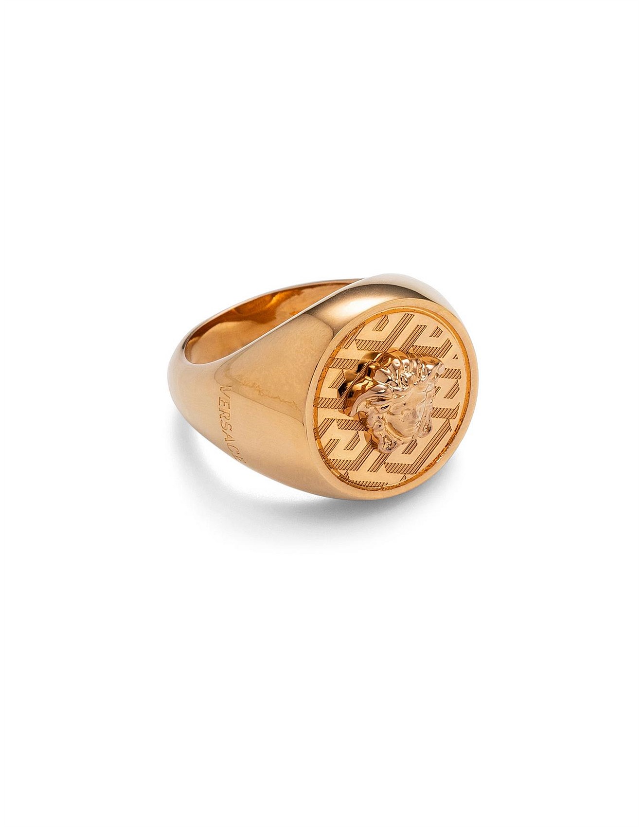 Versace Collection Greca Medusa Signate Ring | David Jones