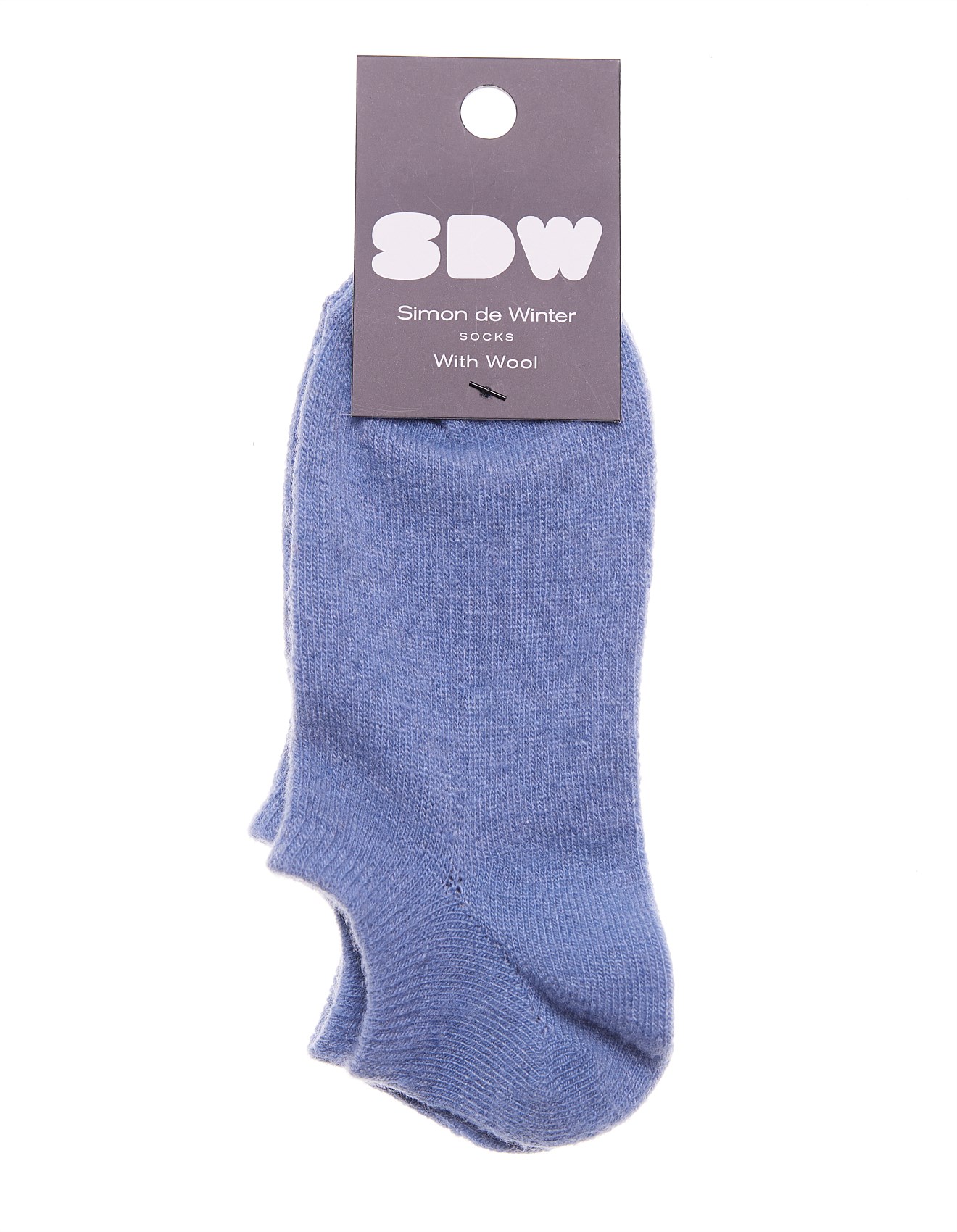 Simon De Winter Women's Plain Wool Invisible No Show Sock | David Jones