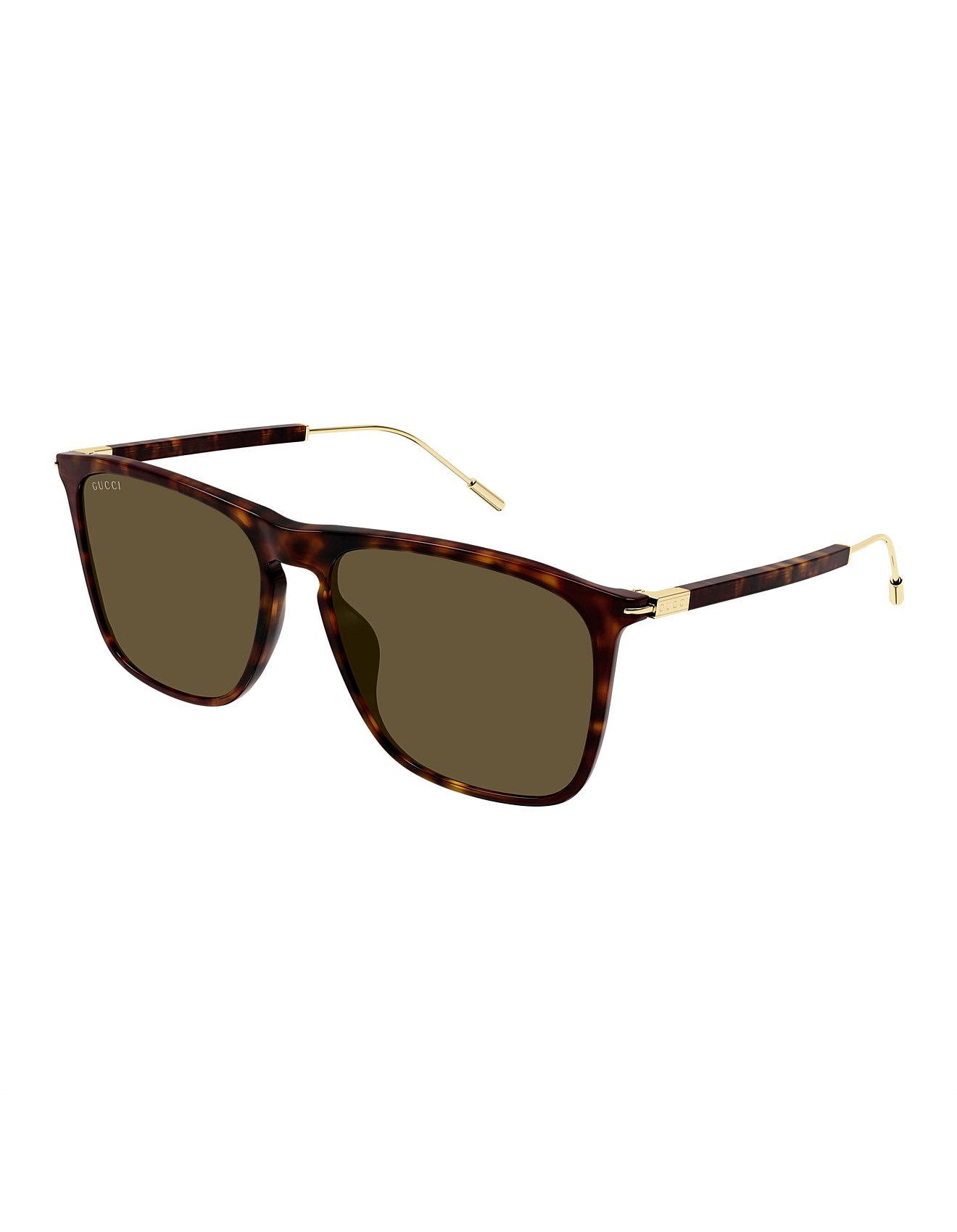 Gucci Tort Rectangle Sunglasses | David Jones