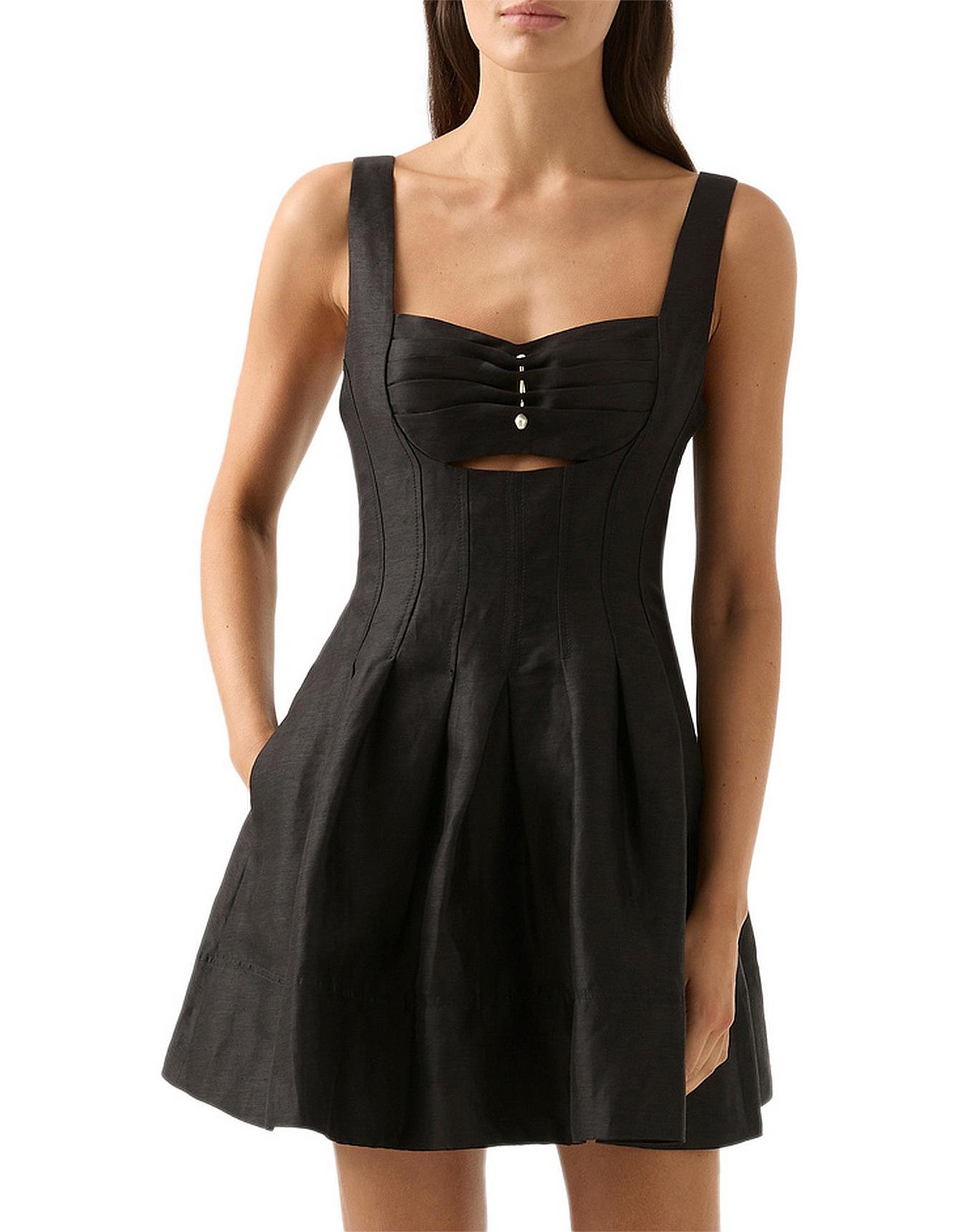 Aje Divinity Pearl Pin Mini Dress | David Jones