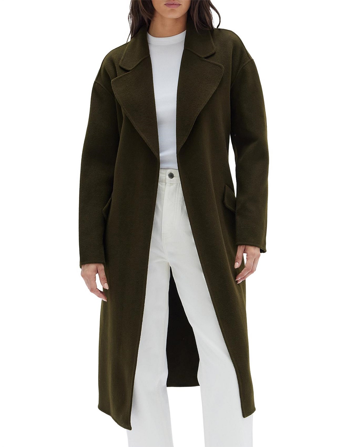 Assembly Label Sadie Single Breasted Wool Coat | David Jones