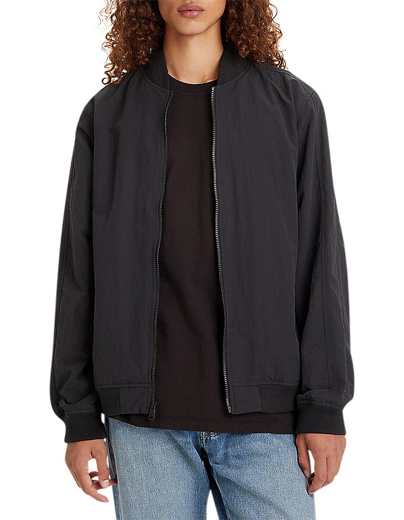 Levi's Oceanview Bomber Jacket Caviar | David Jones