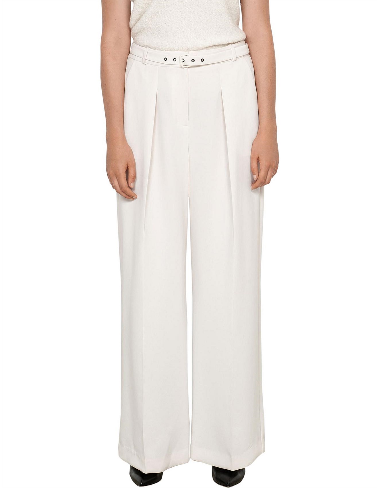 Veronika Maine Washed Crepe Pleat Pant | David Jones