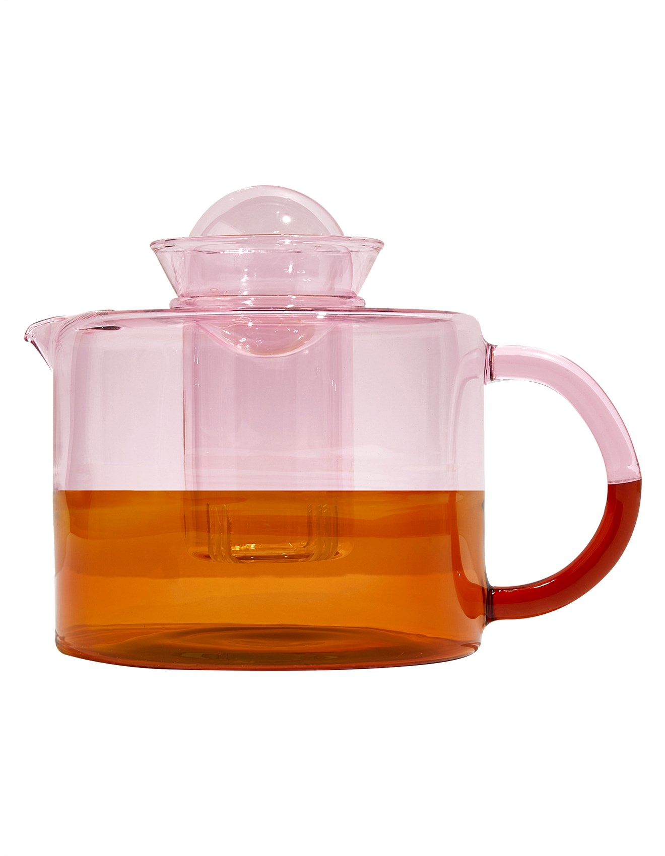 Fazeek Two Tone Teapot -Pink + Amber | David Jones