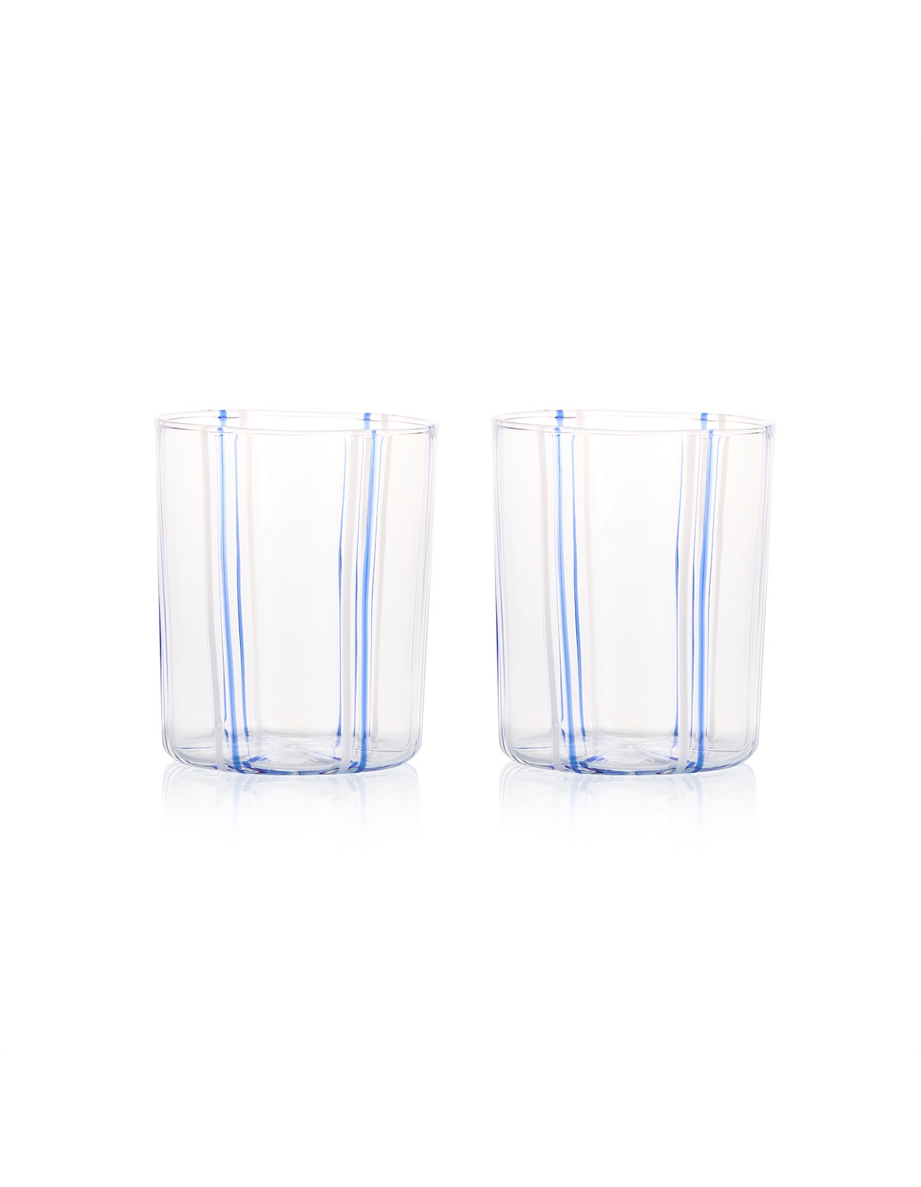 Maison Balzac Grande Soleil Gobelets -Clear/indigo/opaque White | David ...