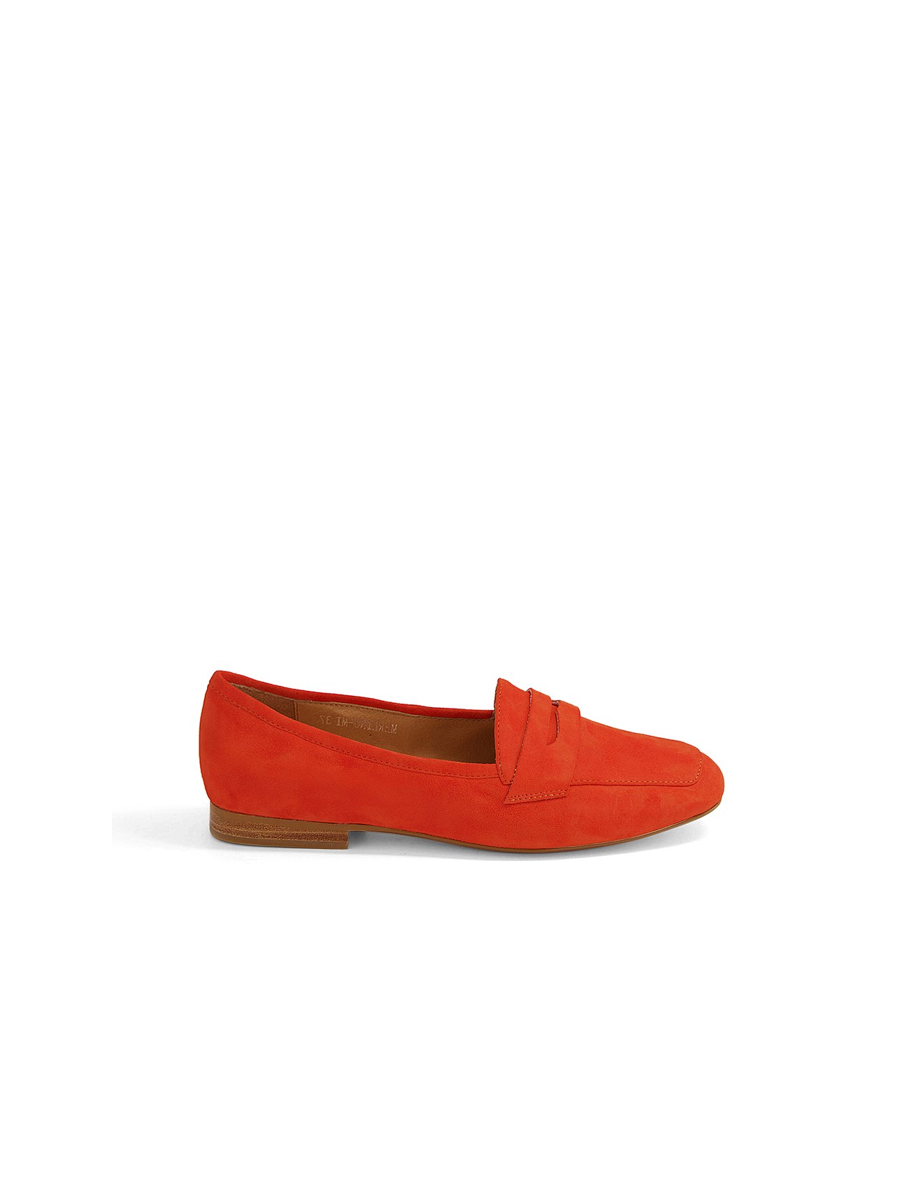 Midas Merlino Bright Orange Suede Loafers | David Jones