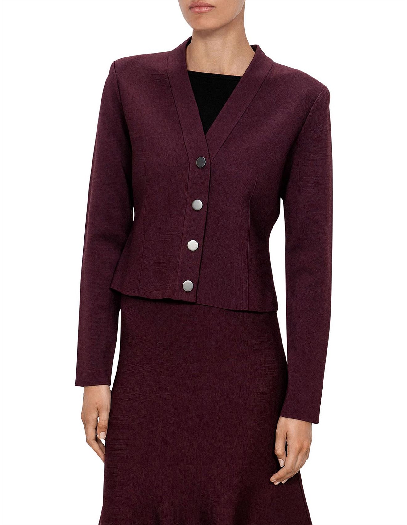 Veronika Maine V-neck Milano Jacket | David Jones