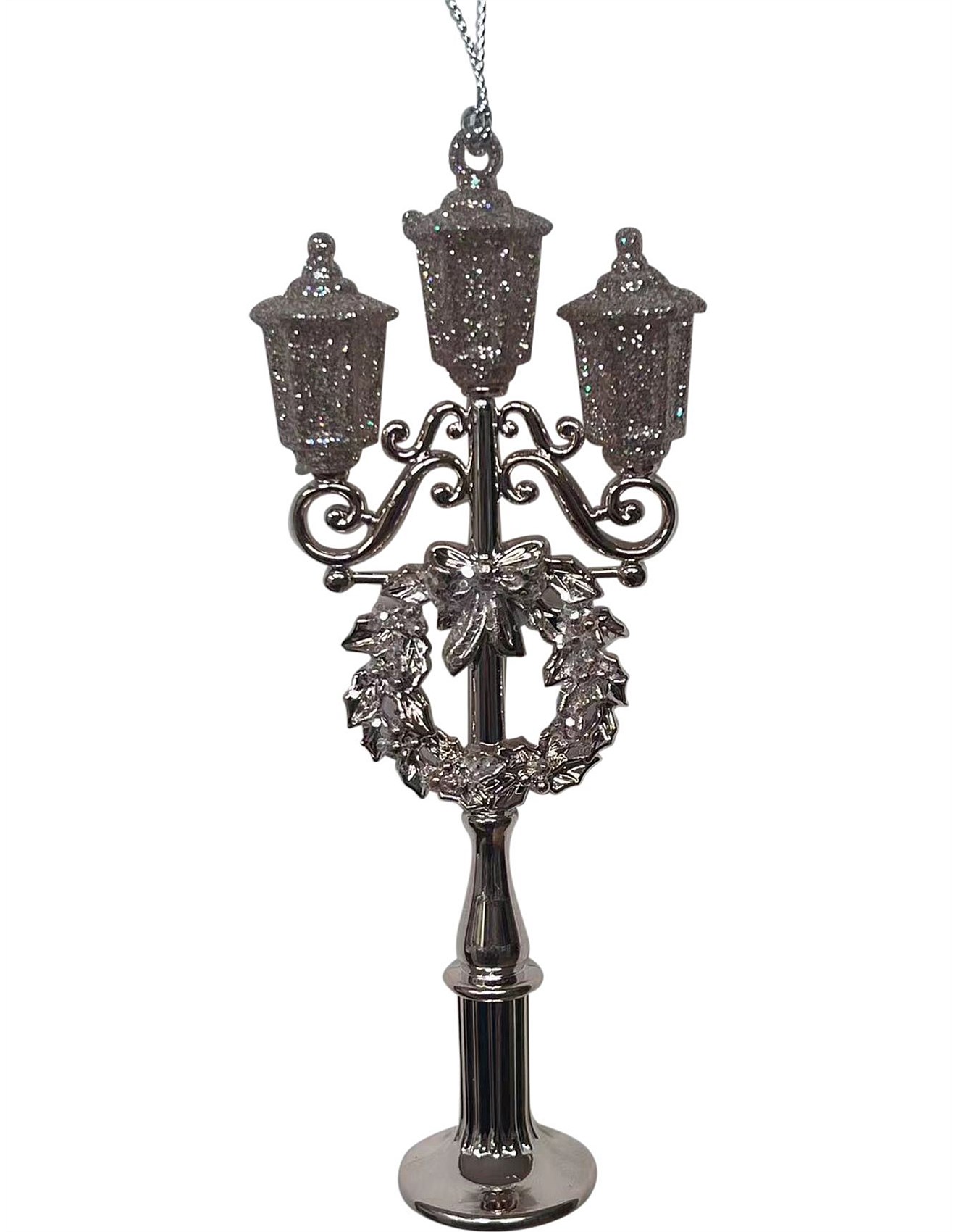 David Jones 15cm H Plastic Lamp Posts Shatterproof Ornament | David Jones