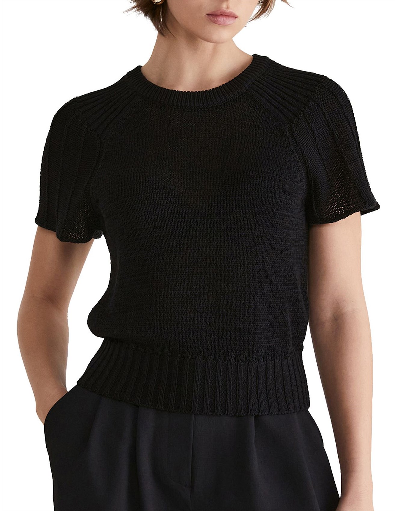 Saba Edith Tape Yarn Top | David Jones