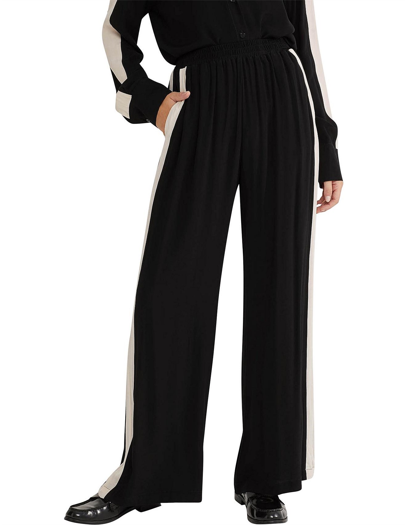 Oxford Chantel Contrast Panel Pants | David Jones