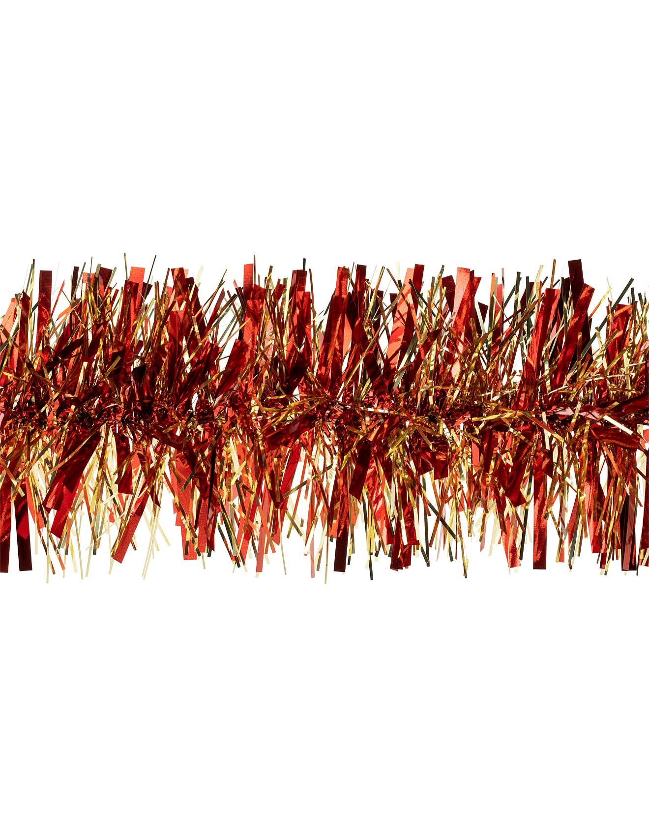 Weiste Red and Gold Tinsel Garland 2m | David Jones