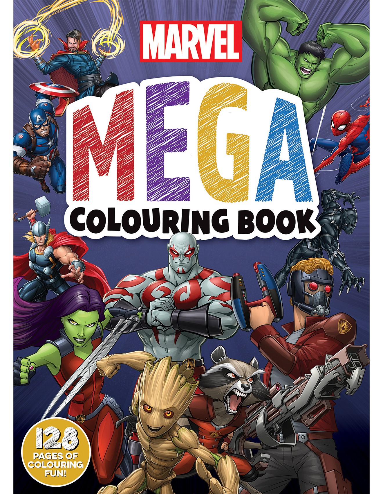 Scholastic Marvel Mega Colouring Book Featuring Guardians Of the Galaxy ...