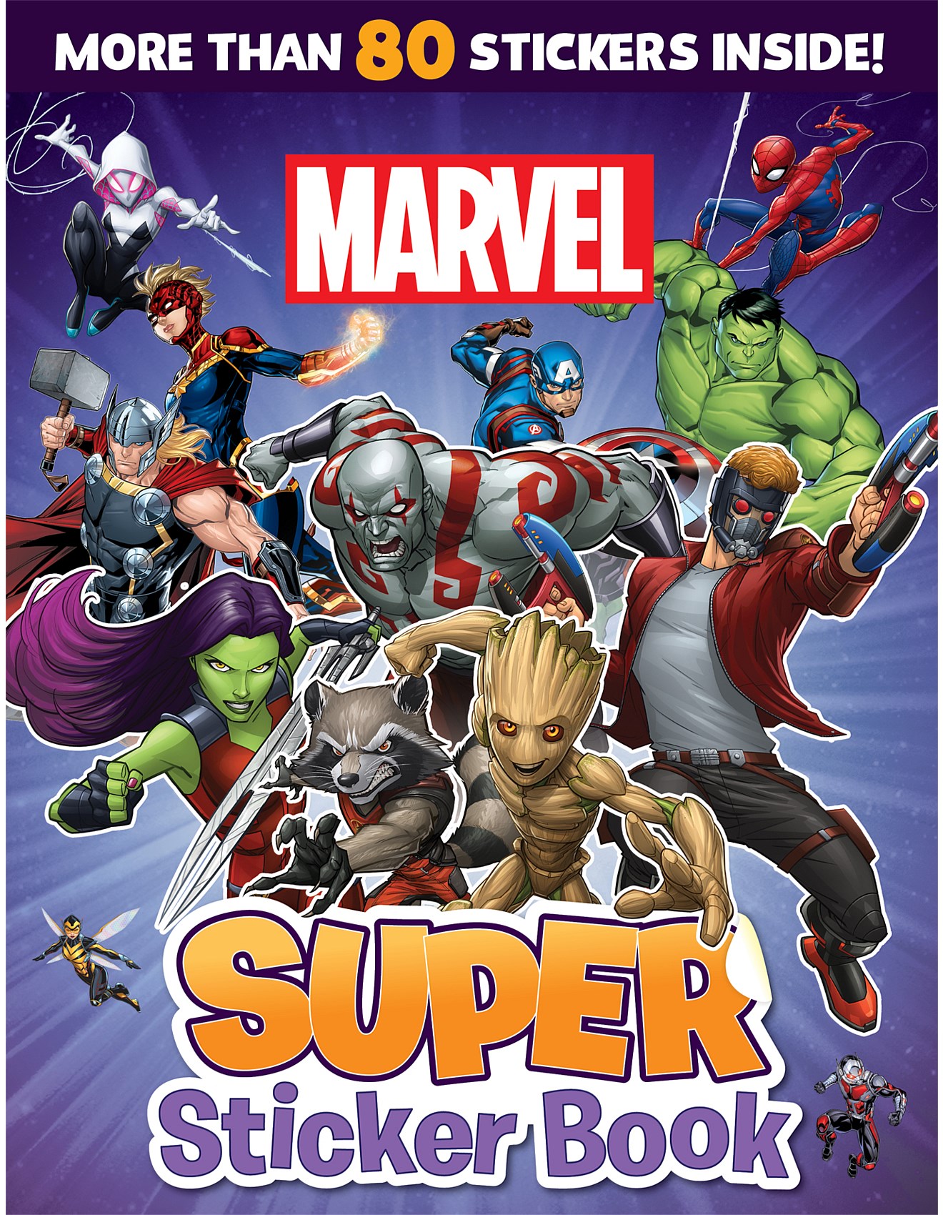 Scholastic Marvel Super Sticker Book Featuring Guardians Of the Galaxy ...