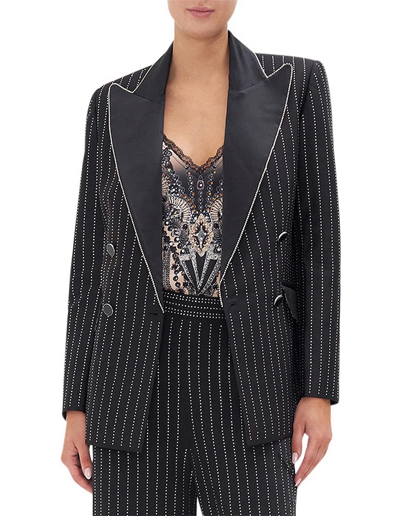 Camilla Double Breasted Suit Jacket | David Jones