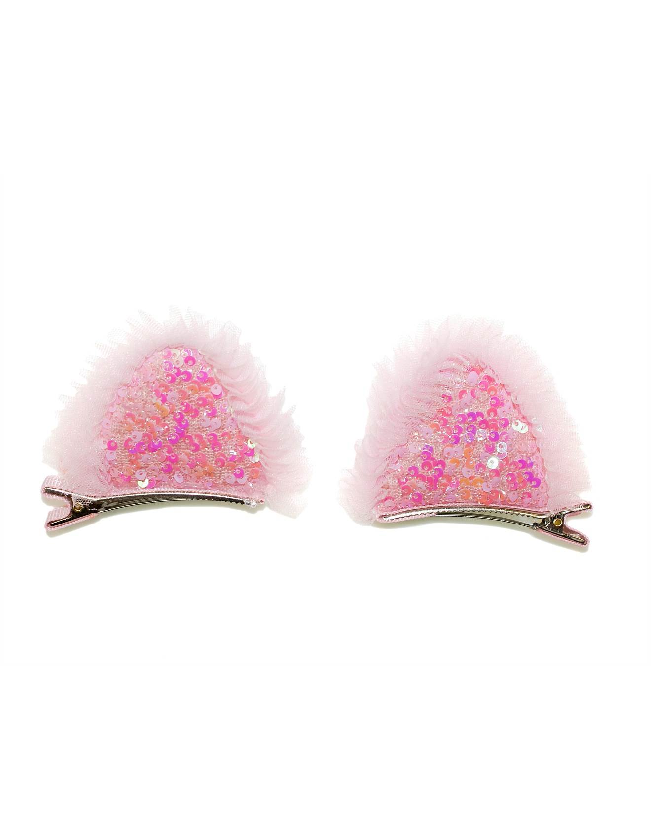 Goody Gumdrops Sequin Tulle Cat Ears Clips | David Jones