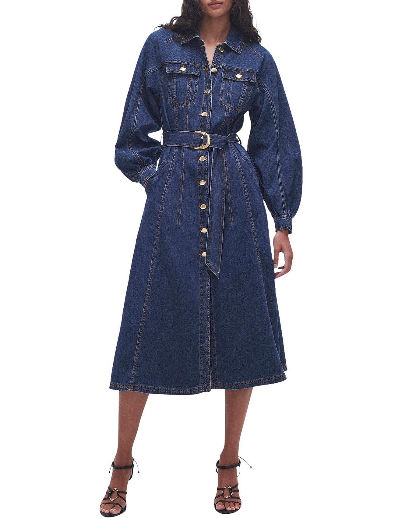 Aje Colorado Denim Midi Dress | David Jones