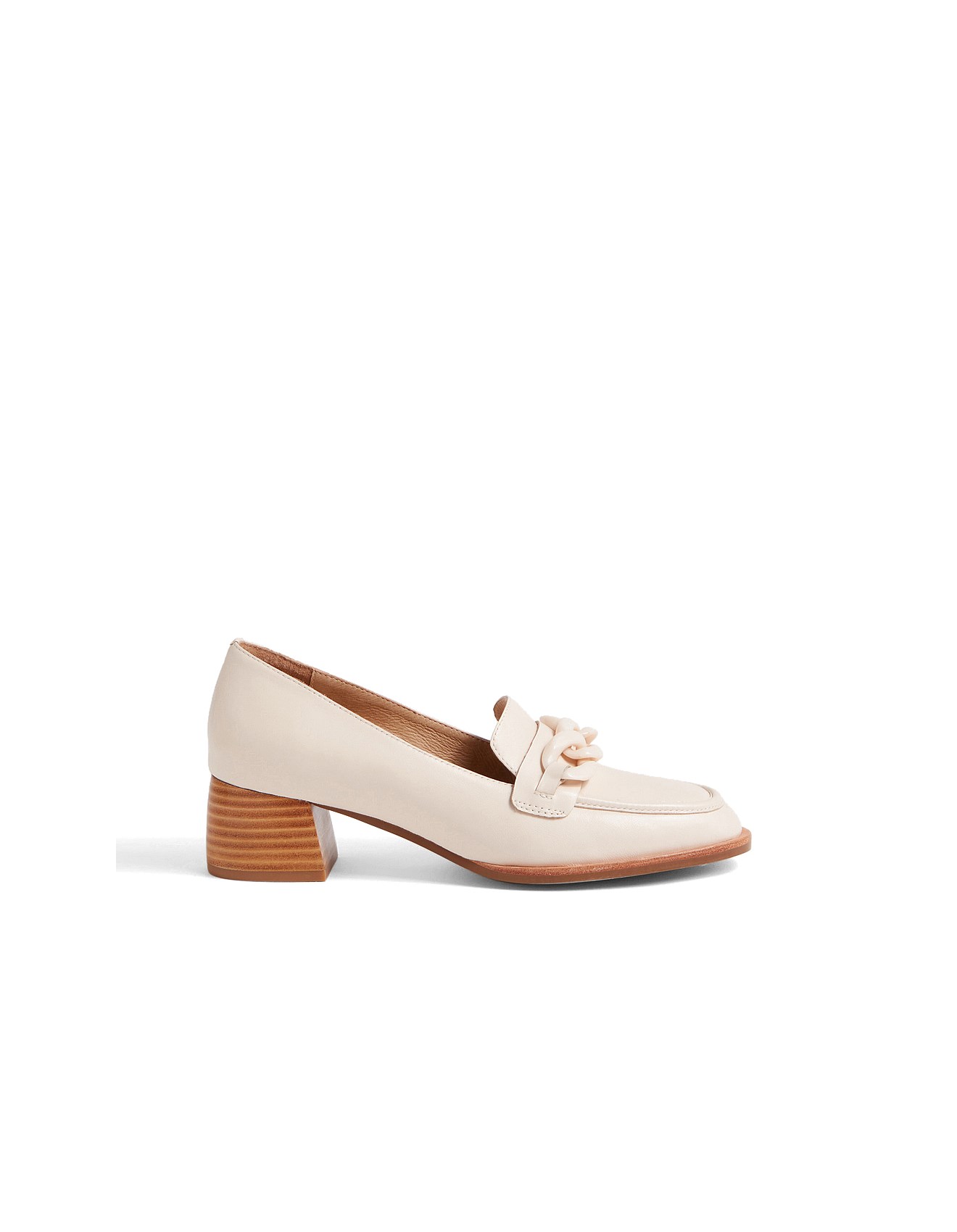Midas Norrah Creamy Leather Heels | David Jones