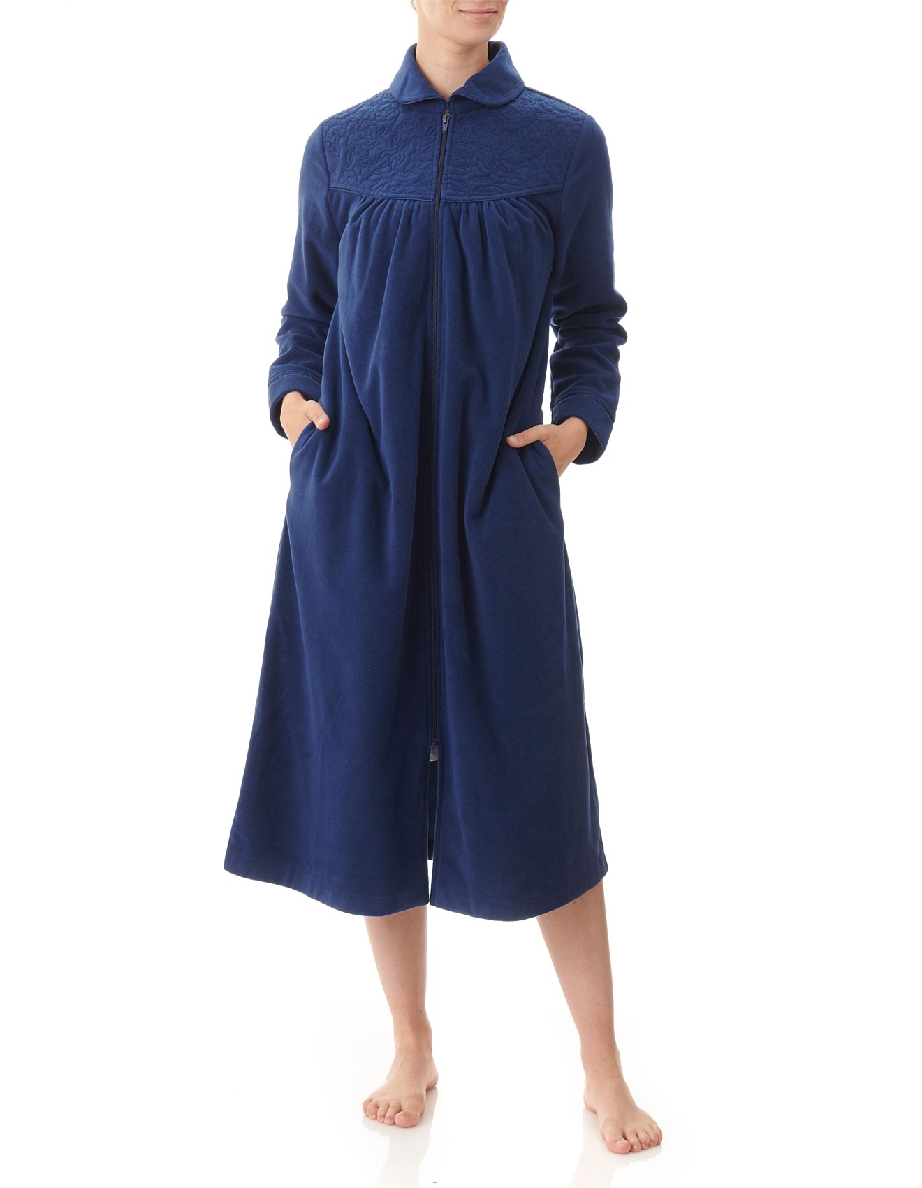 Givoni Long Sleeve Mid Gown With Zip Front | David Jones