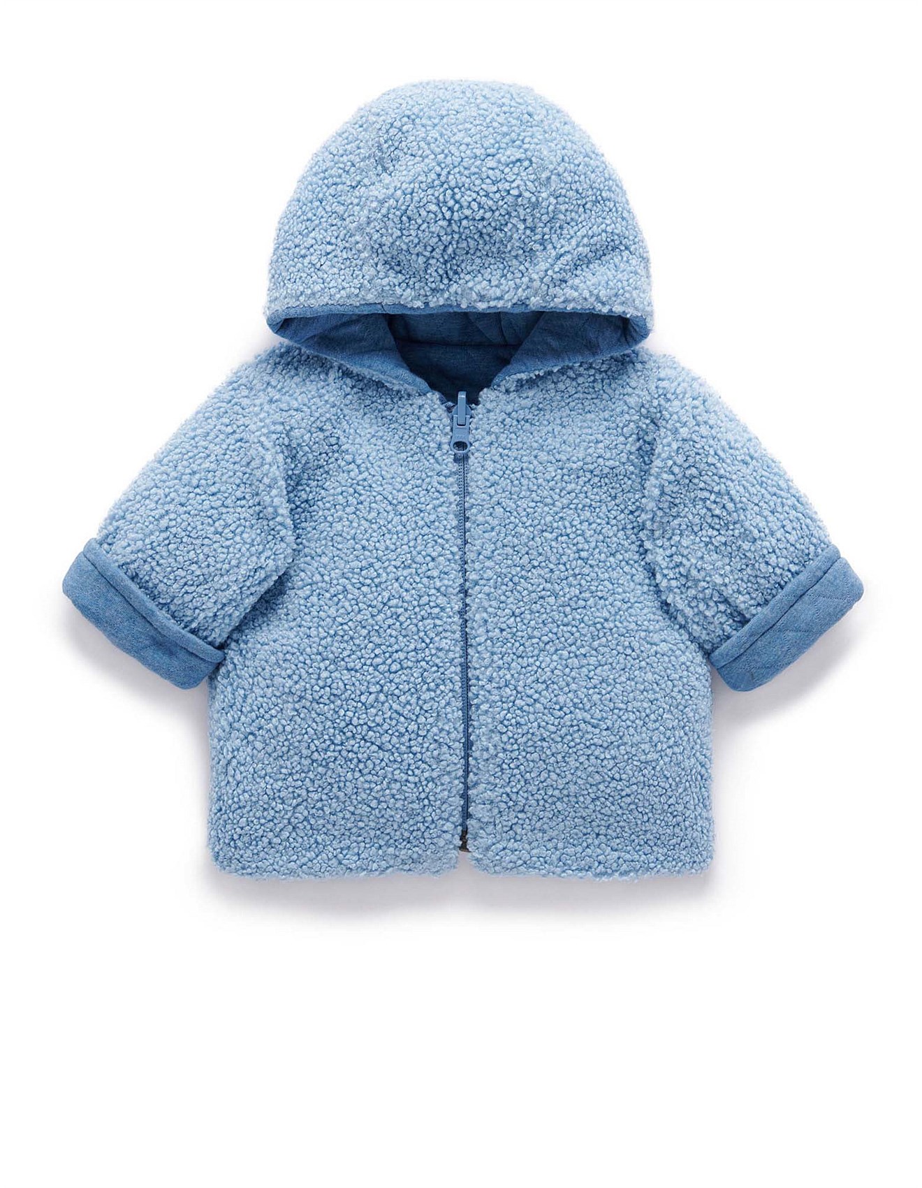 Purebaby Reversible Fluffy Jacket | David Jones