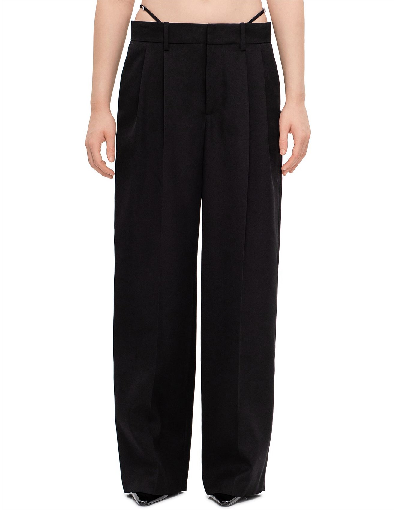 Alexander Wang Low Waisted G-string Trouser With Crystal Trim | David Jones
