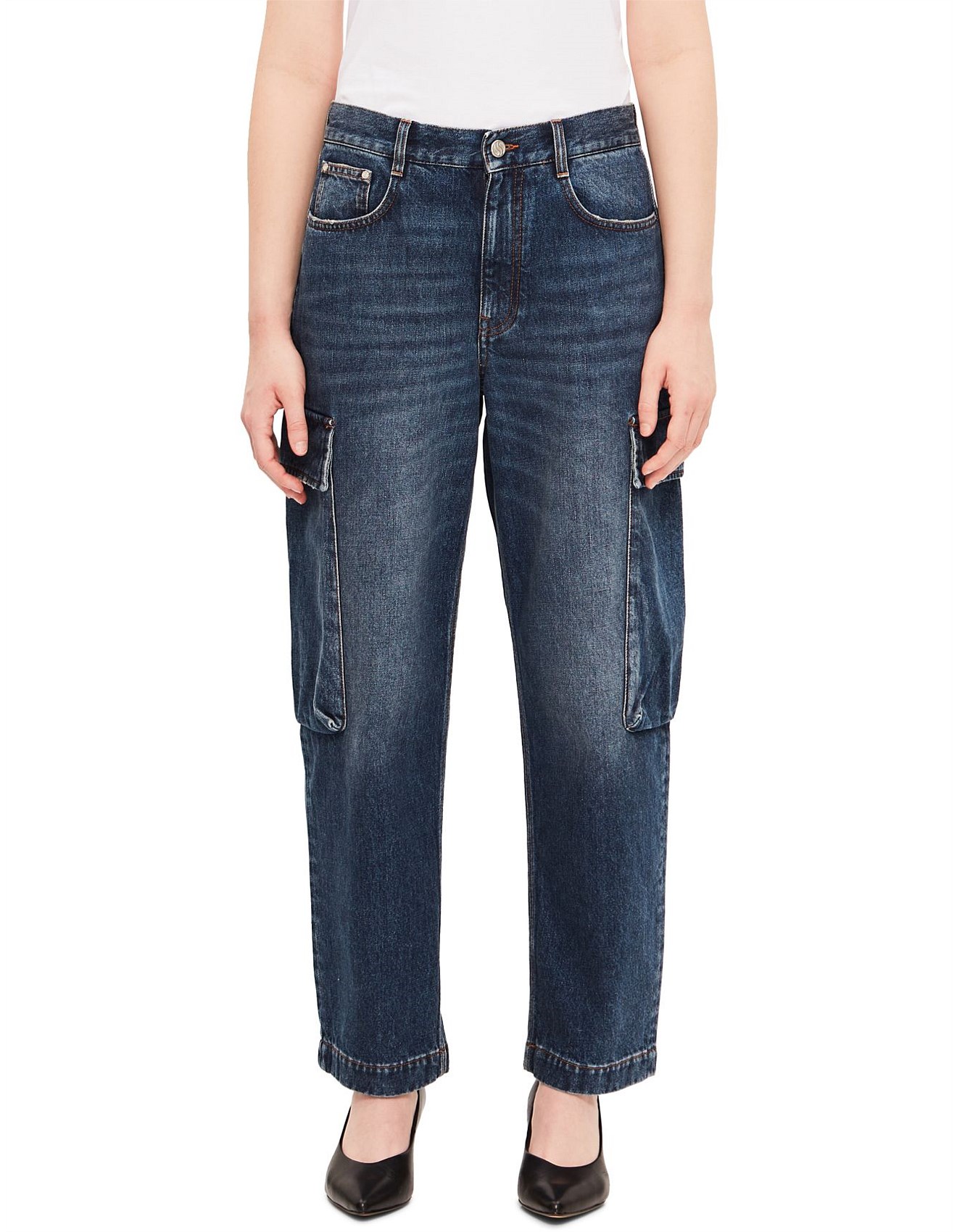 Stella Mccartney Vintage Cropped Cargo Jean | David Jones