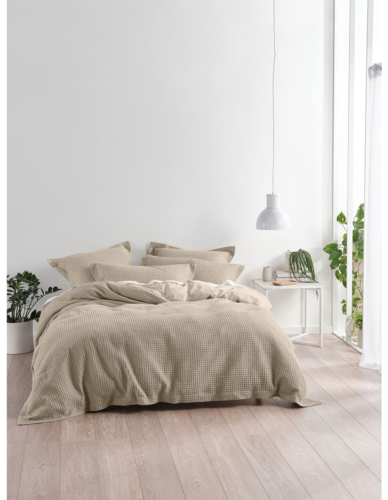 Linen House Deluxe Waffle Double Quilt Cov | David Jones