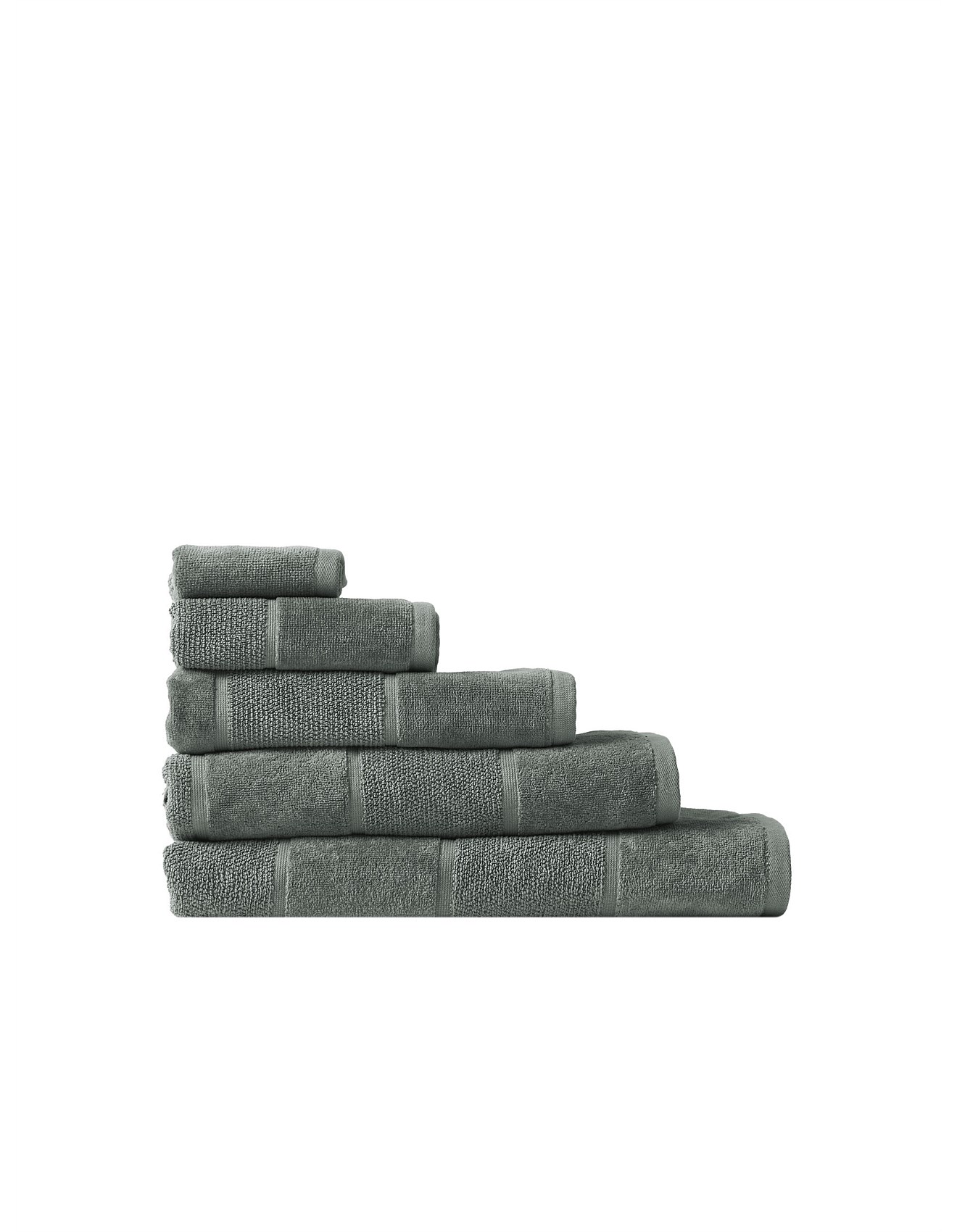 Linen House Velour Face Washer Storm | David Jones