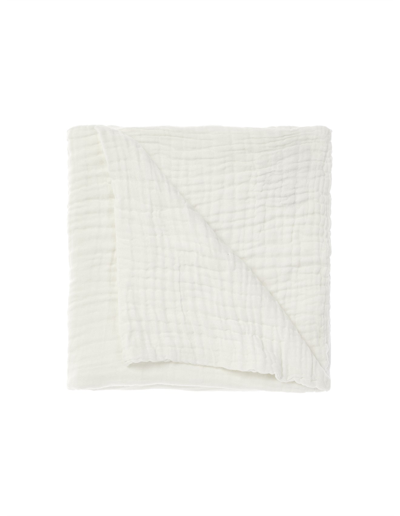 Linen House Kids Muslin Throw In White 105 | David Jones