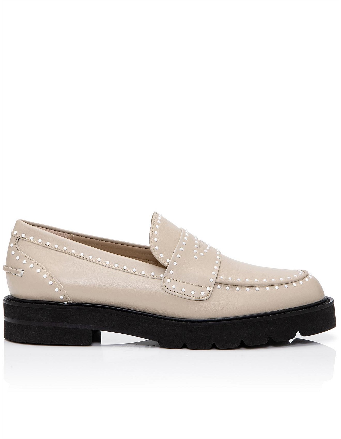 Stuart Weitzman Parker Lift Mini Pearl Loafer | David Jones