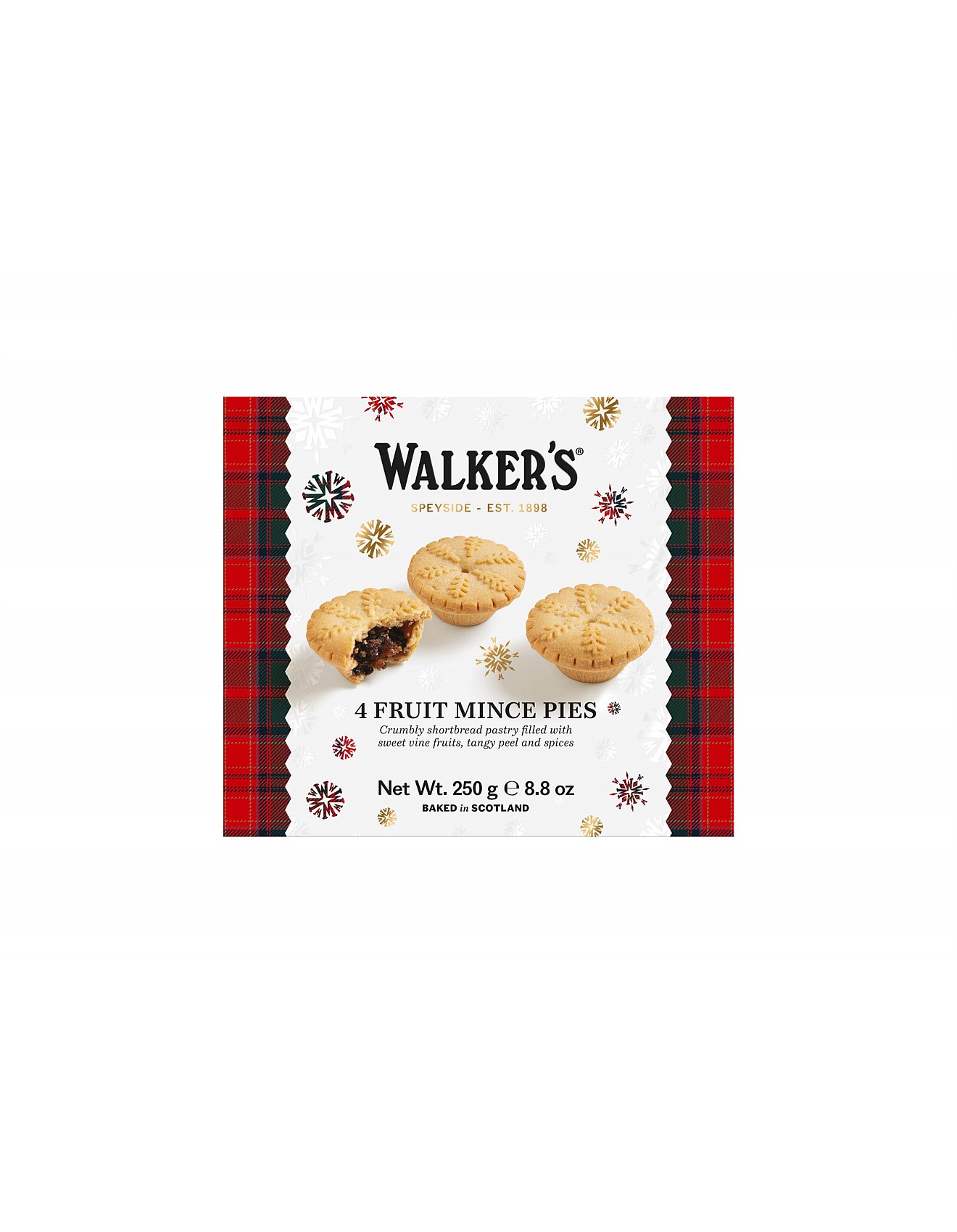 Walkers 4 Fruit Mince Tarts 250g | David Jones