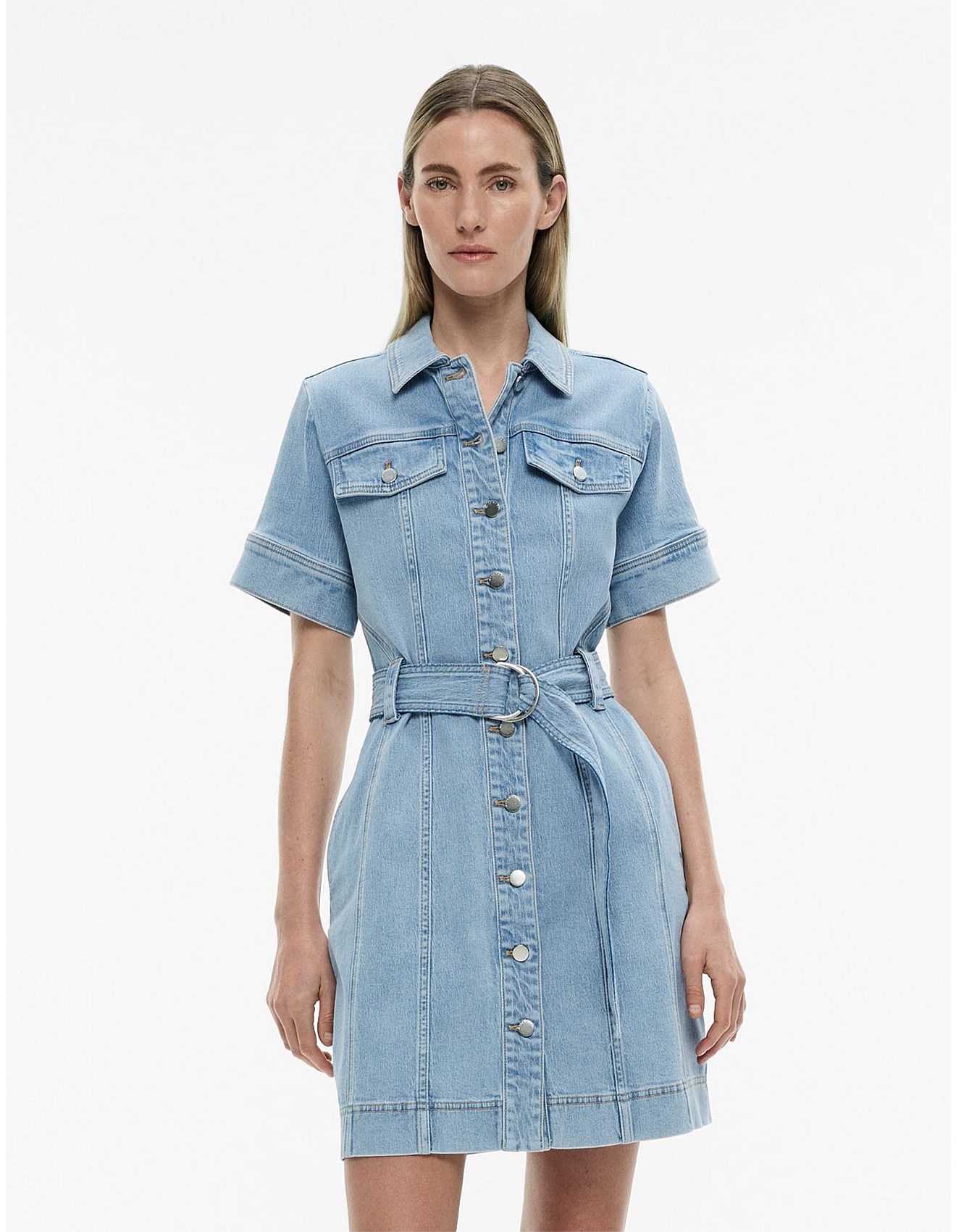 Witchery Denim Utility Dress | David Jones