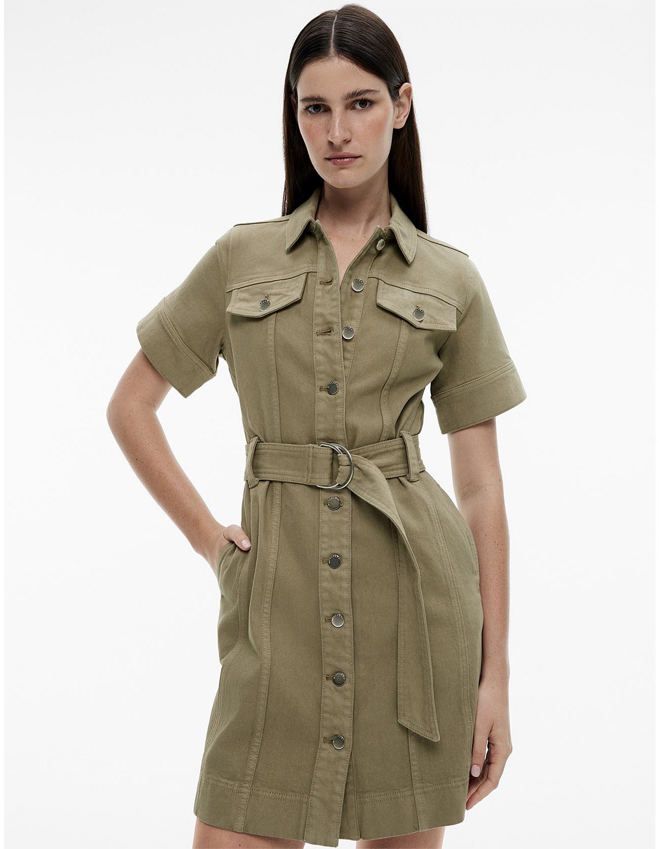 Witchery Denim Utility Dress | David Jones