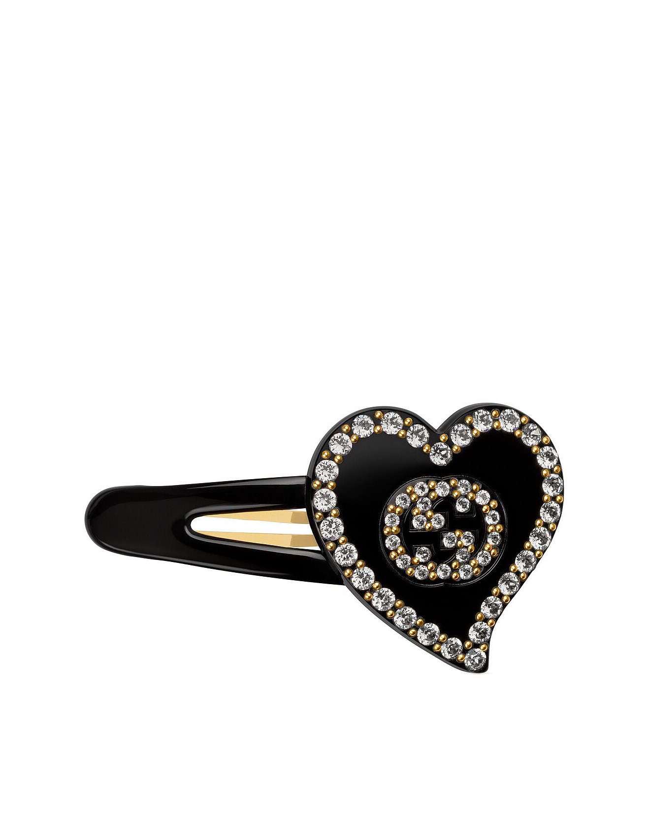 Gucci Interlocking G Heart Hair Clip | David Jones