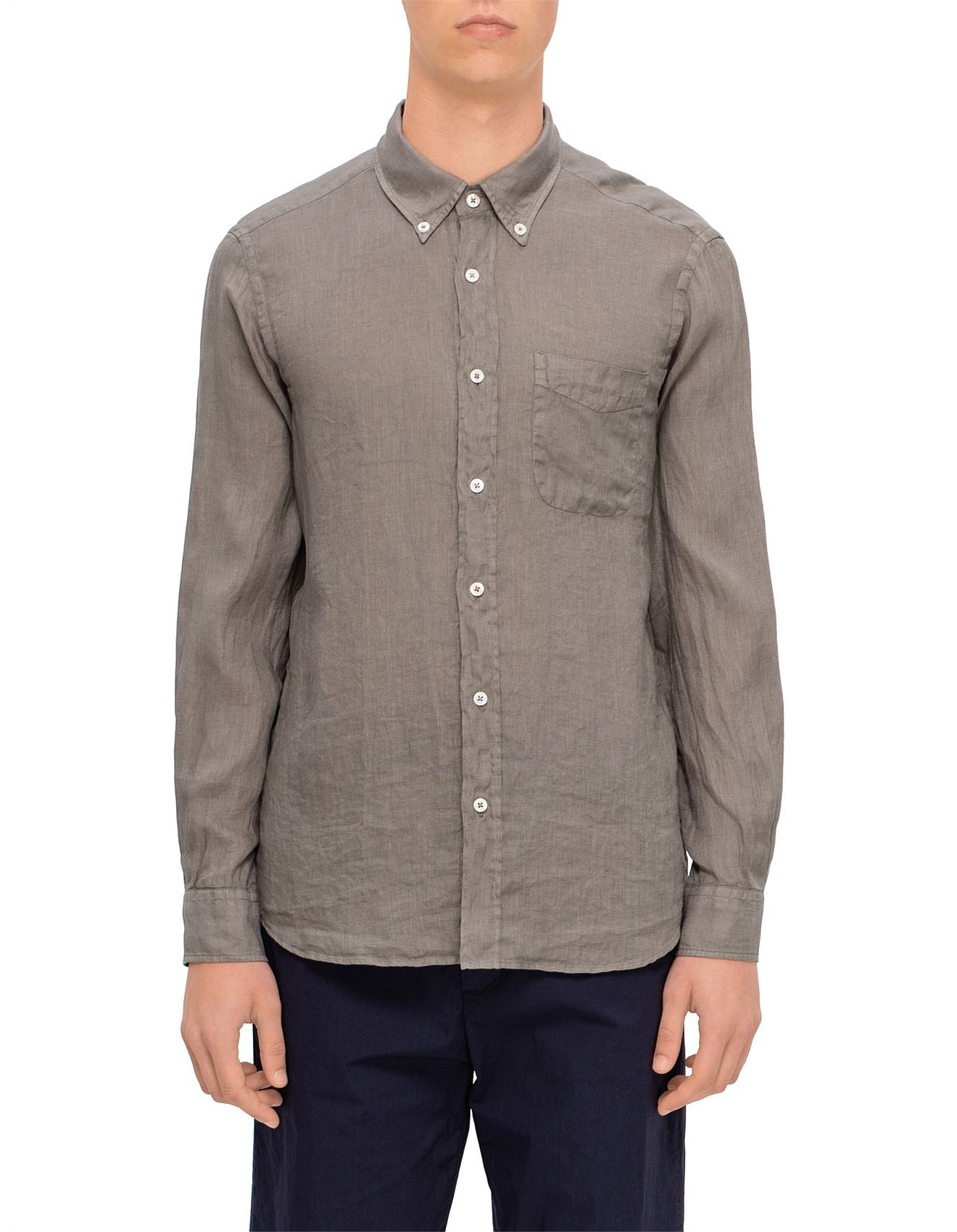 Altea Linen Shirt Ivy | David Jones