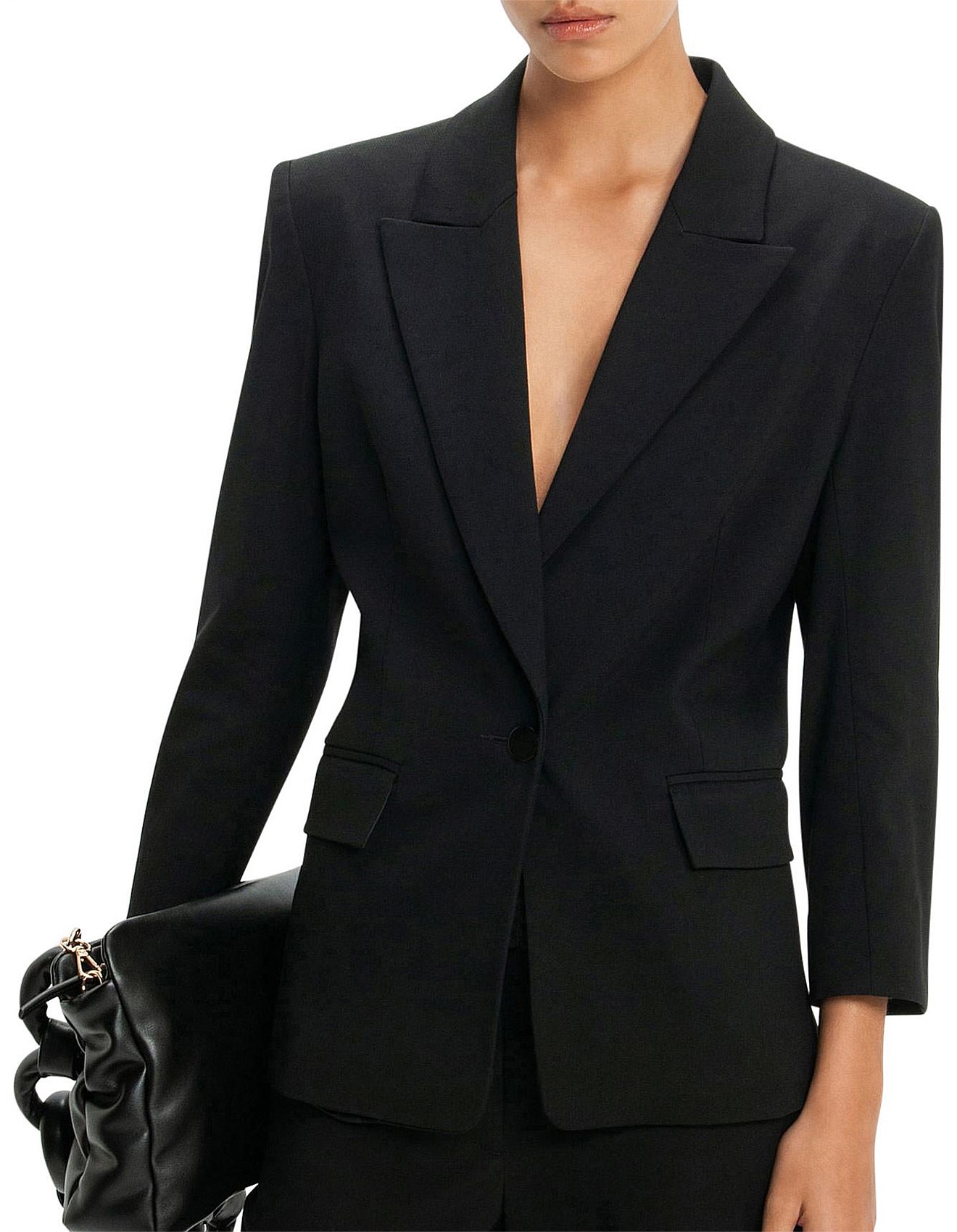 Cue Sharp Shoulder Blazer | David Jones