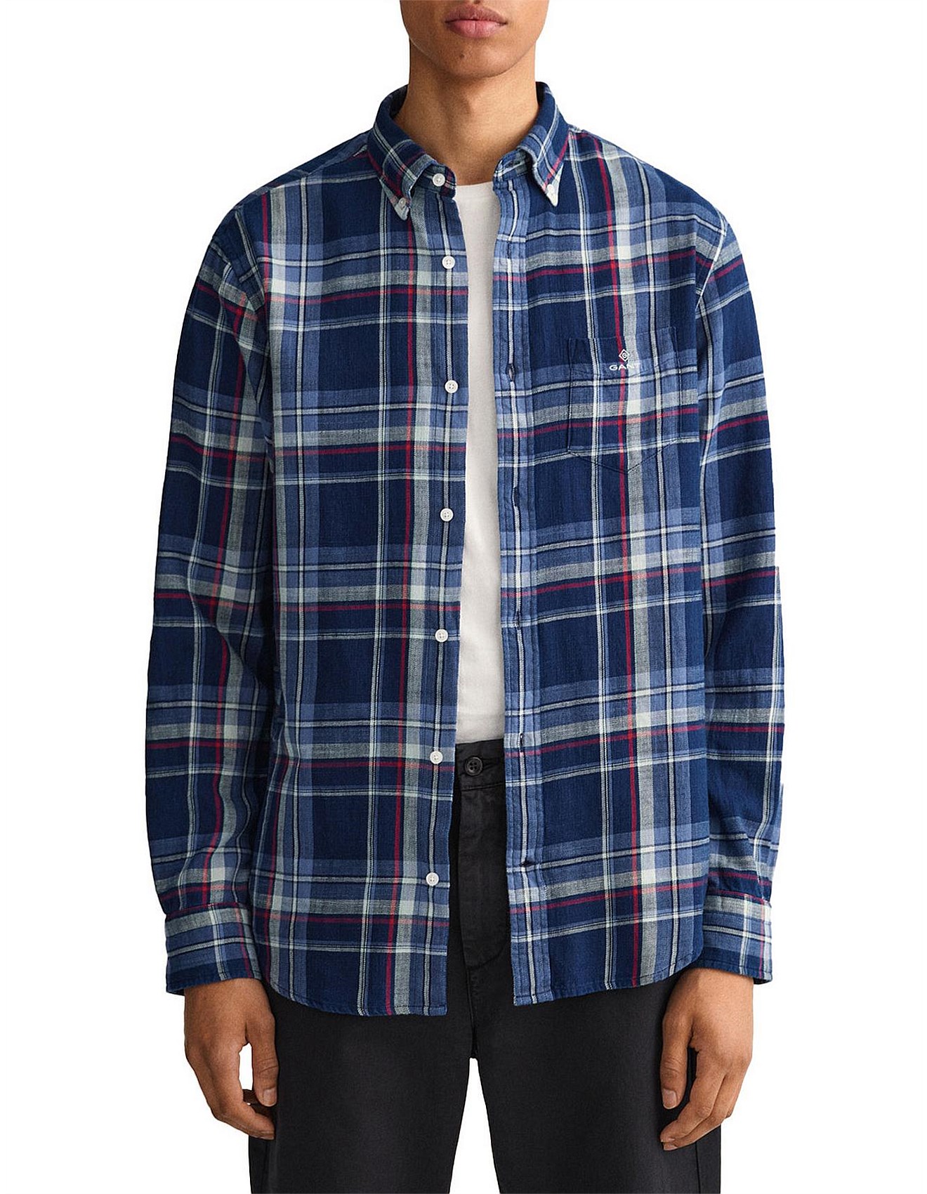 Gant Plaid Check Shirt Regular Fit | David Jones