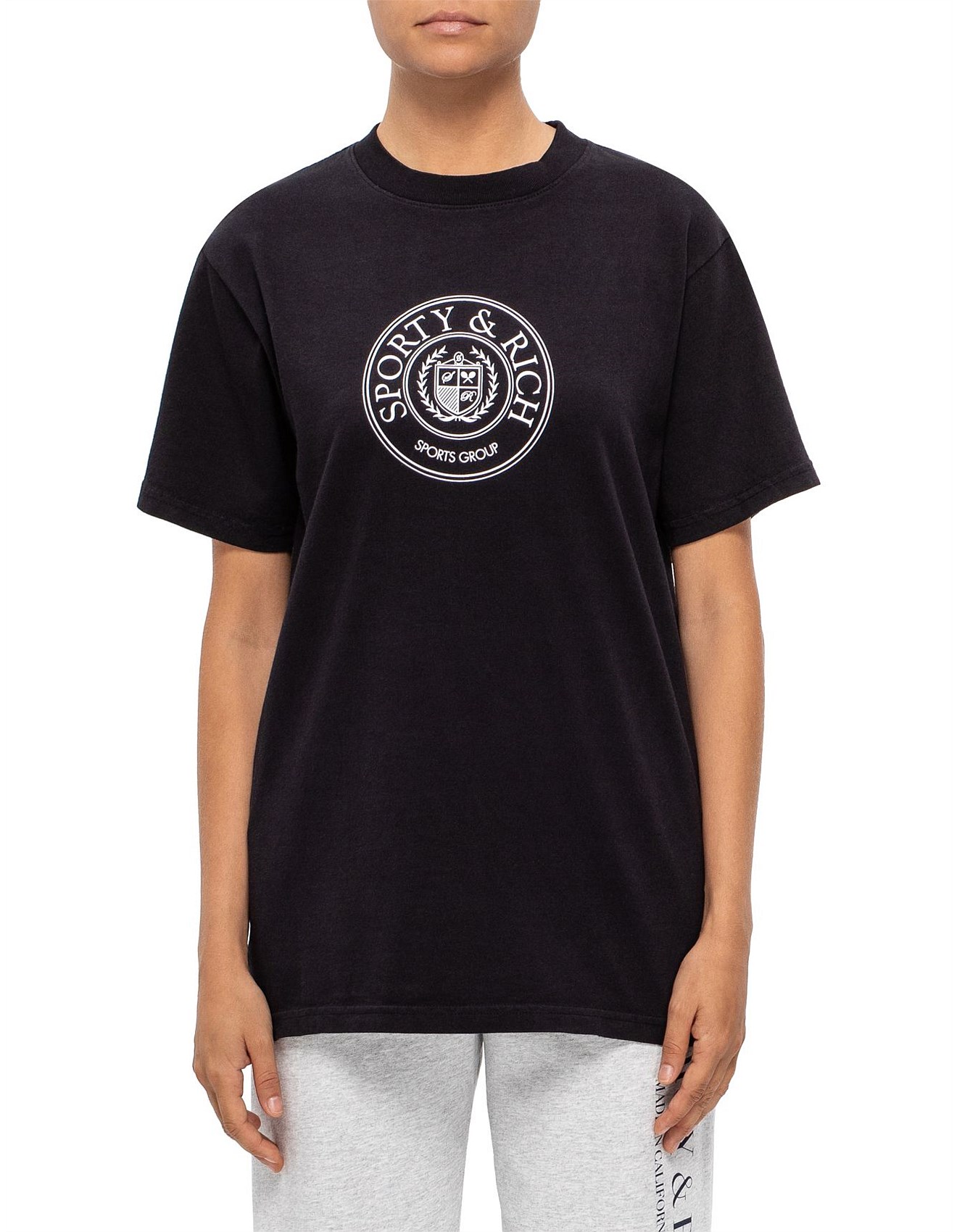 Sporty & Rich Connecticut Crest T-shirt | David Jones