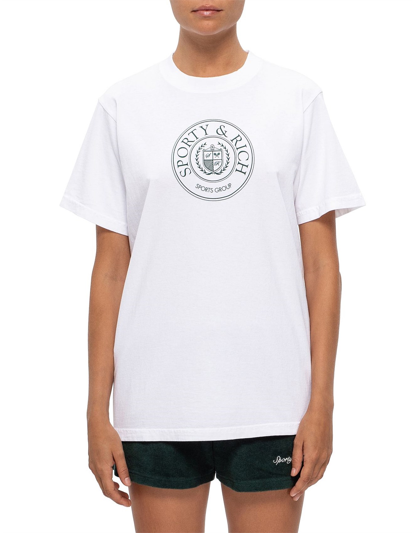 Sporty & Rich Connecticut Crest T-shirt | David Jones