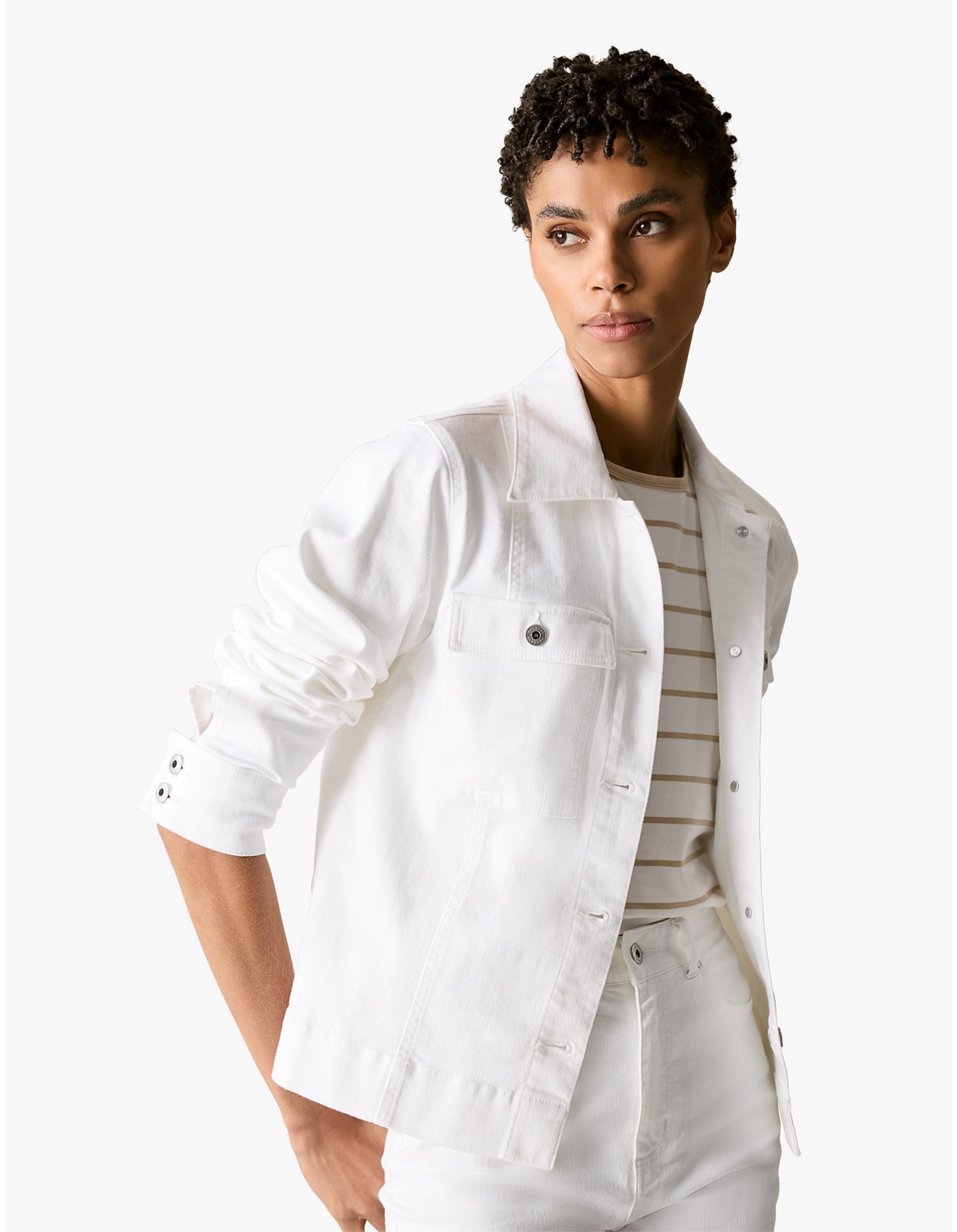 Trenery Pocket Detail Denim Jacket | David Jones