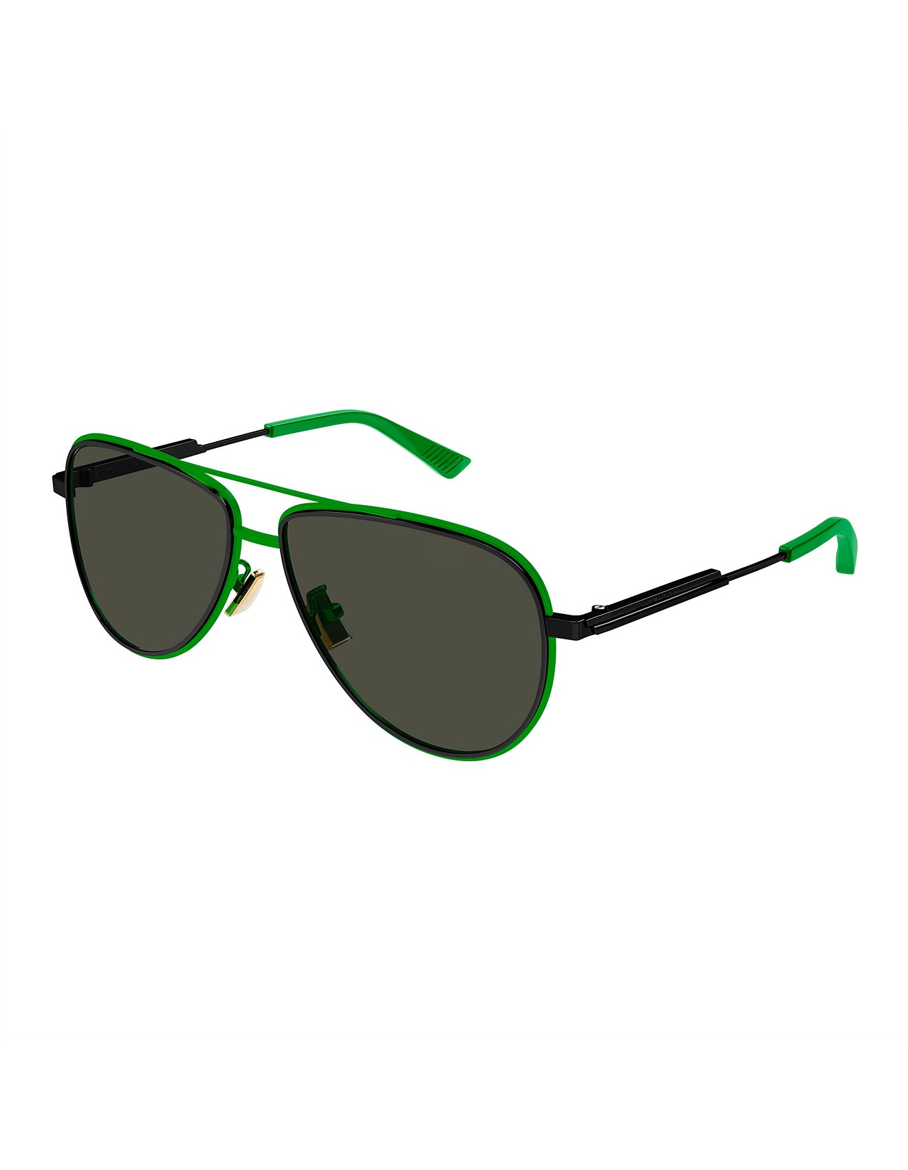 Bottega Veneta Green Navigator Sunglasses | David Jones