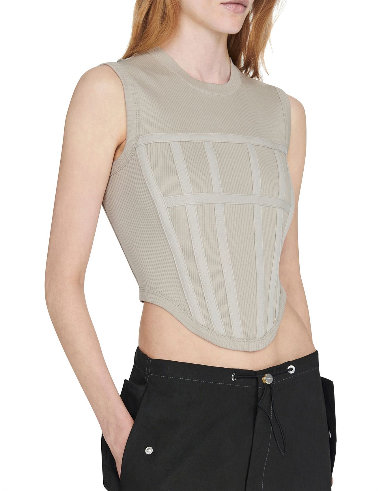 Dion Lee Rib Corset Tank | David Jones