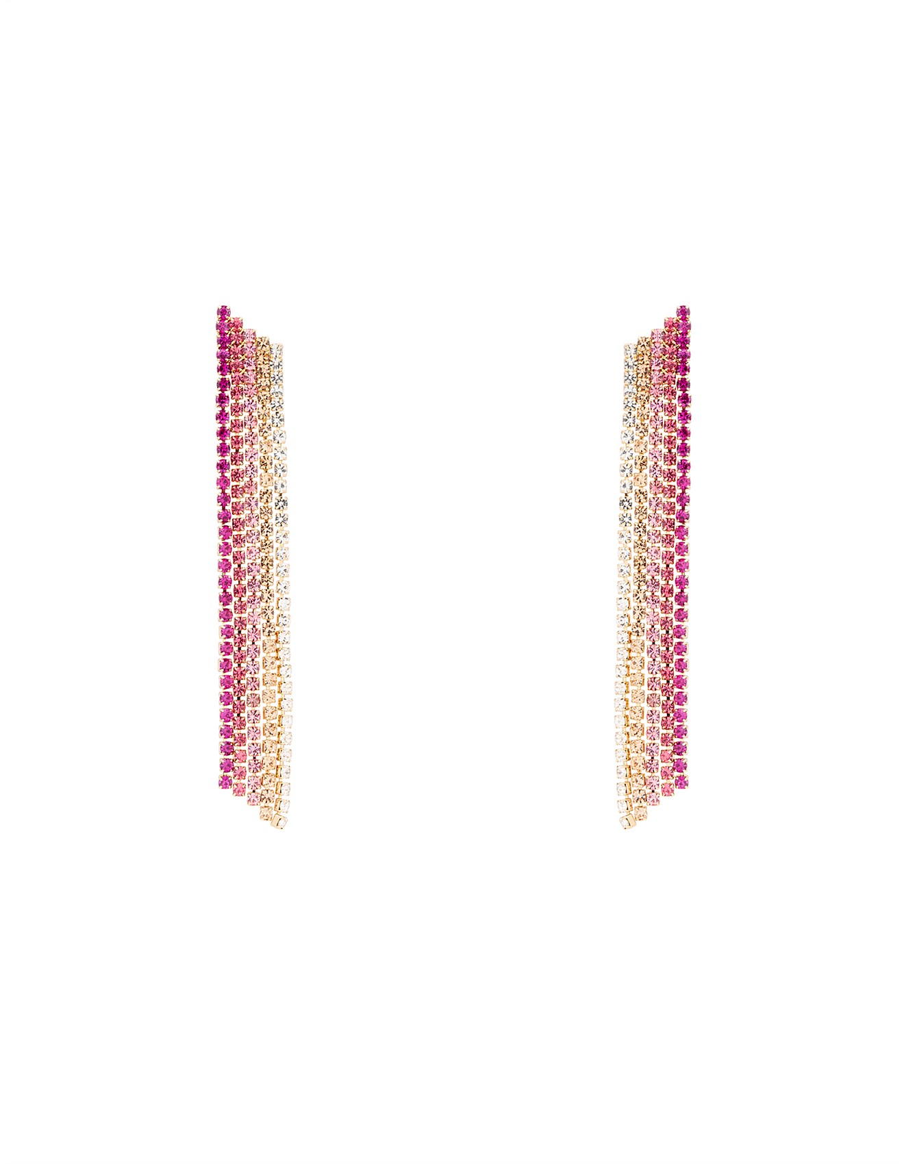 Amelie Simple Ombre Drape Earrings | David Jones